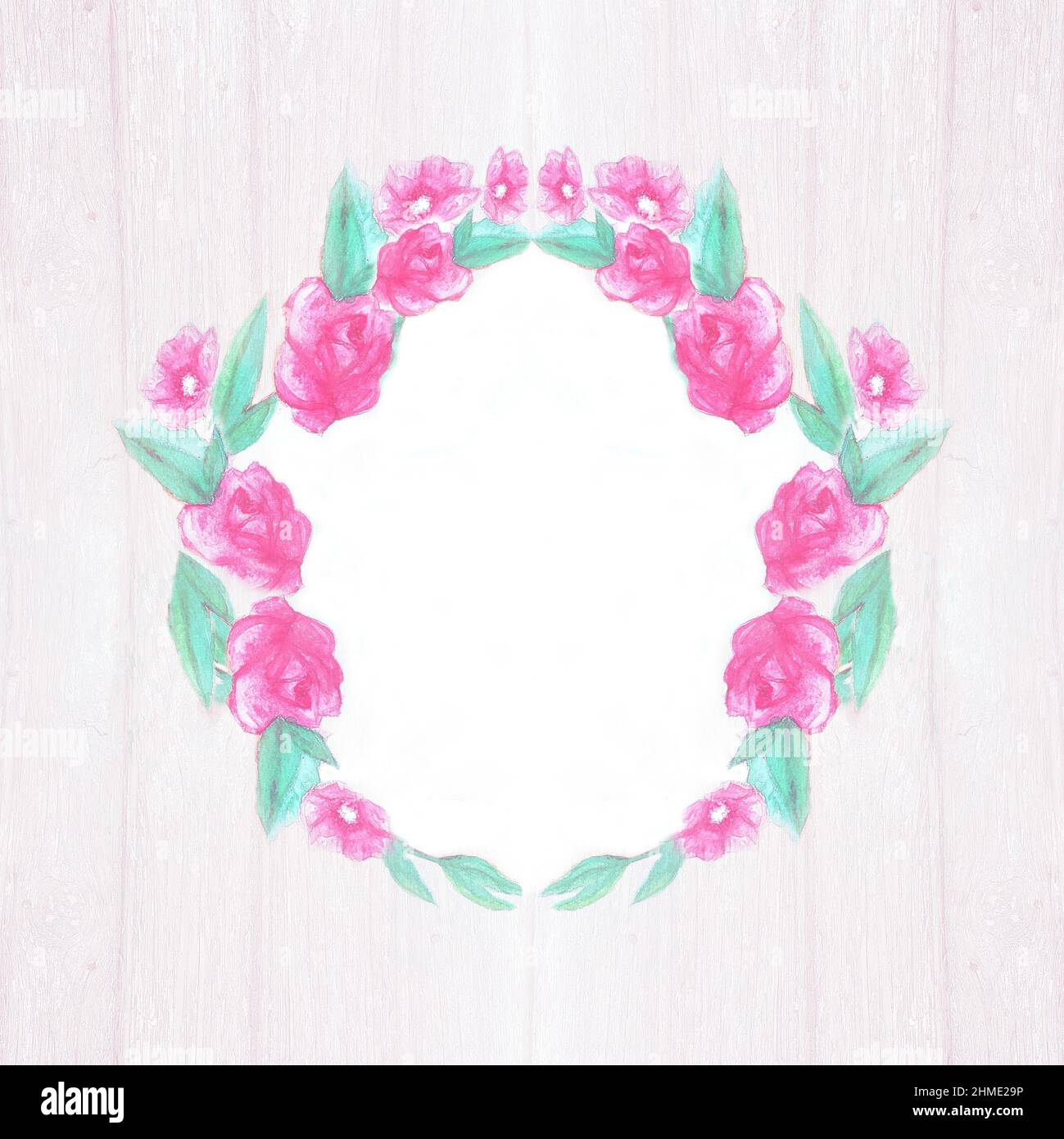 artistic floral frame in vintage style Stock Photo - Alamy
