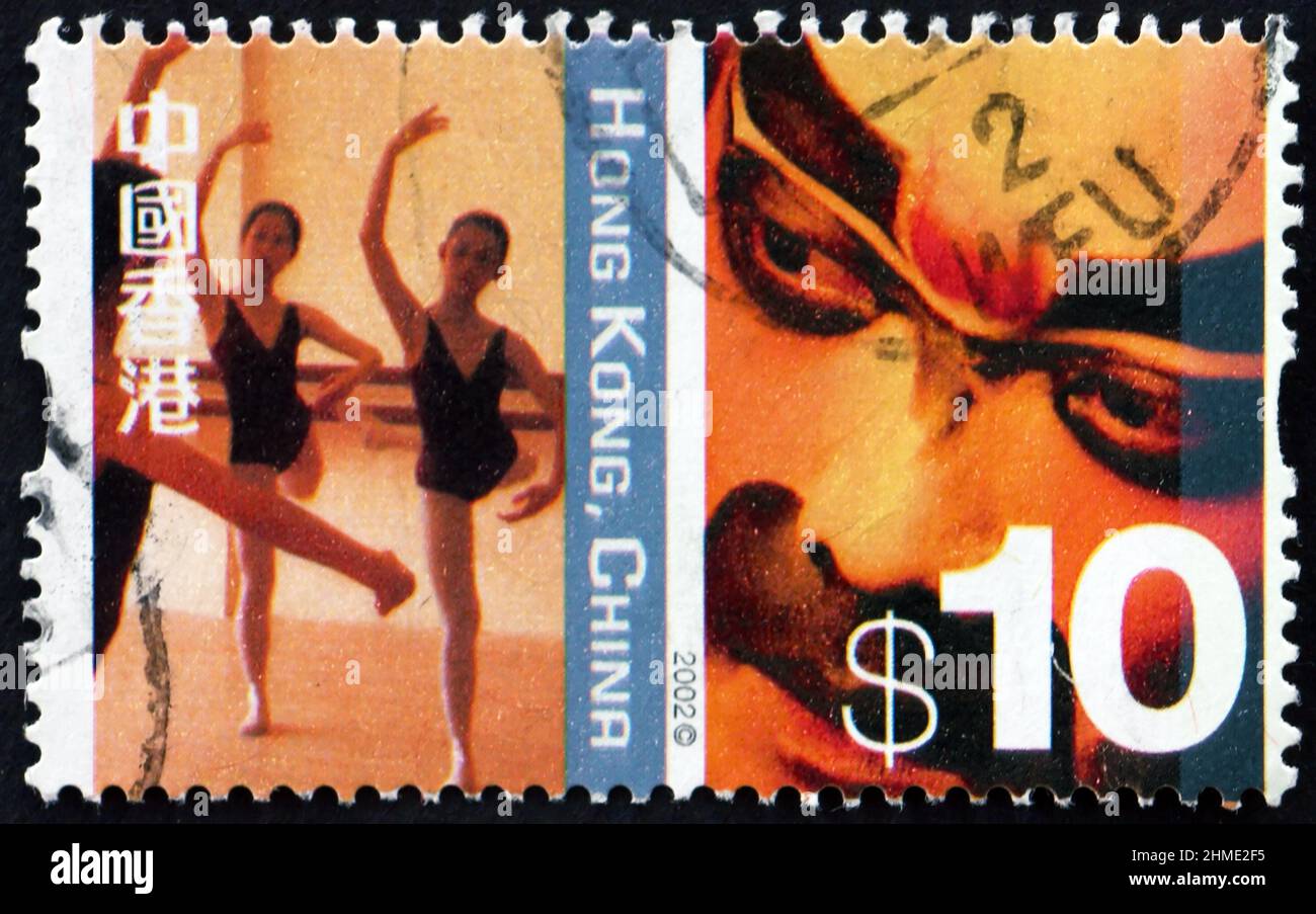 HONG KONG, CHINA - CIRCA 2002: a stamp printed in Hong Kong shows ...