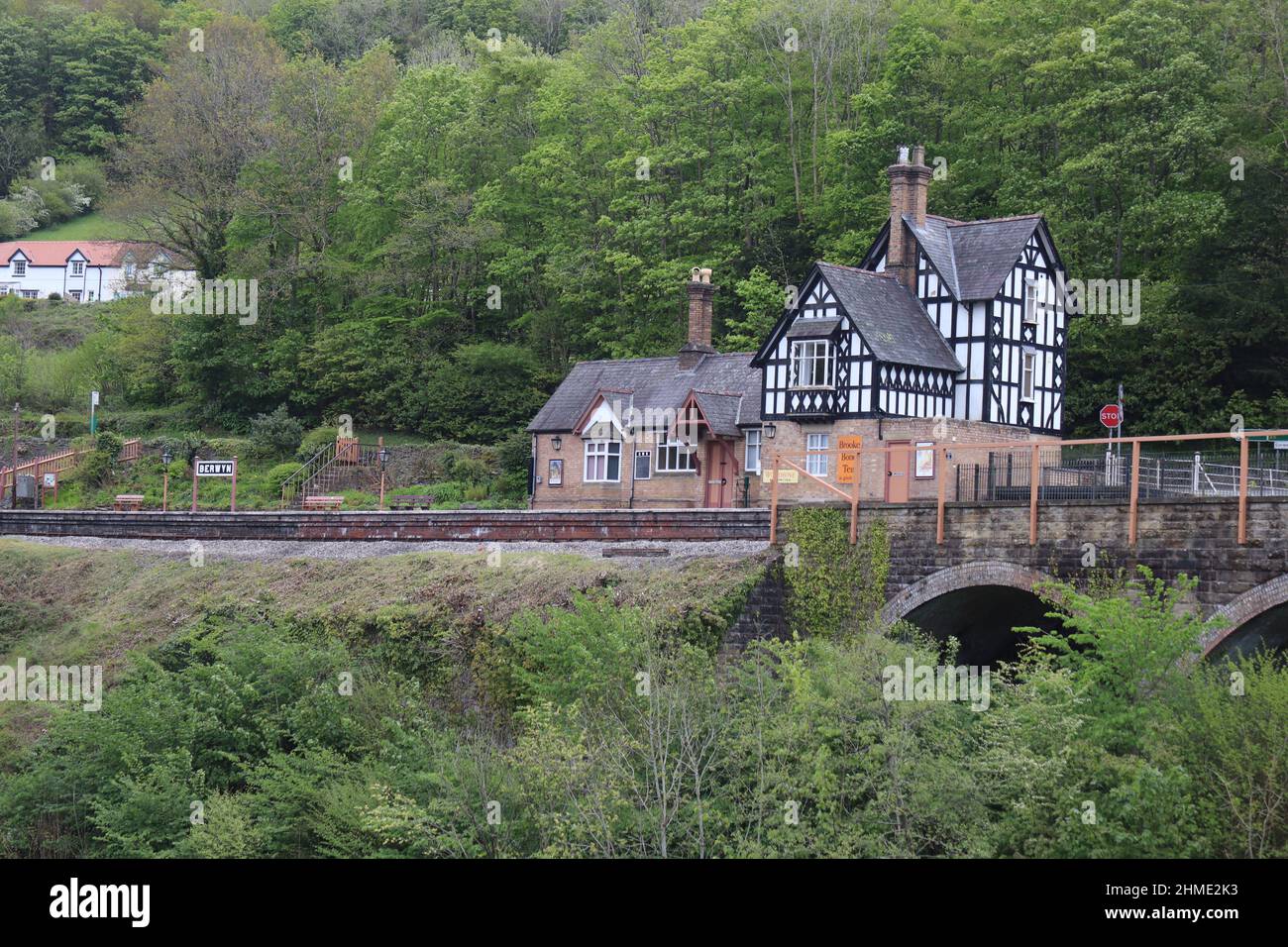 Berwyn Railway Station, North Wales Stock Photo - Alamy