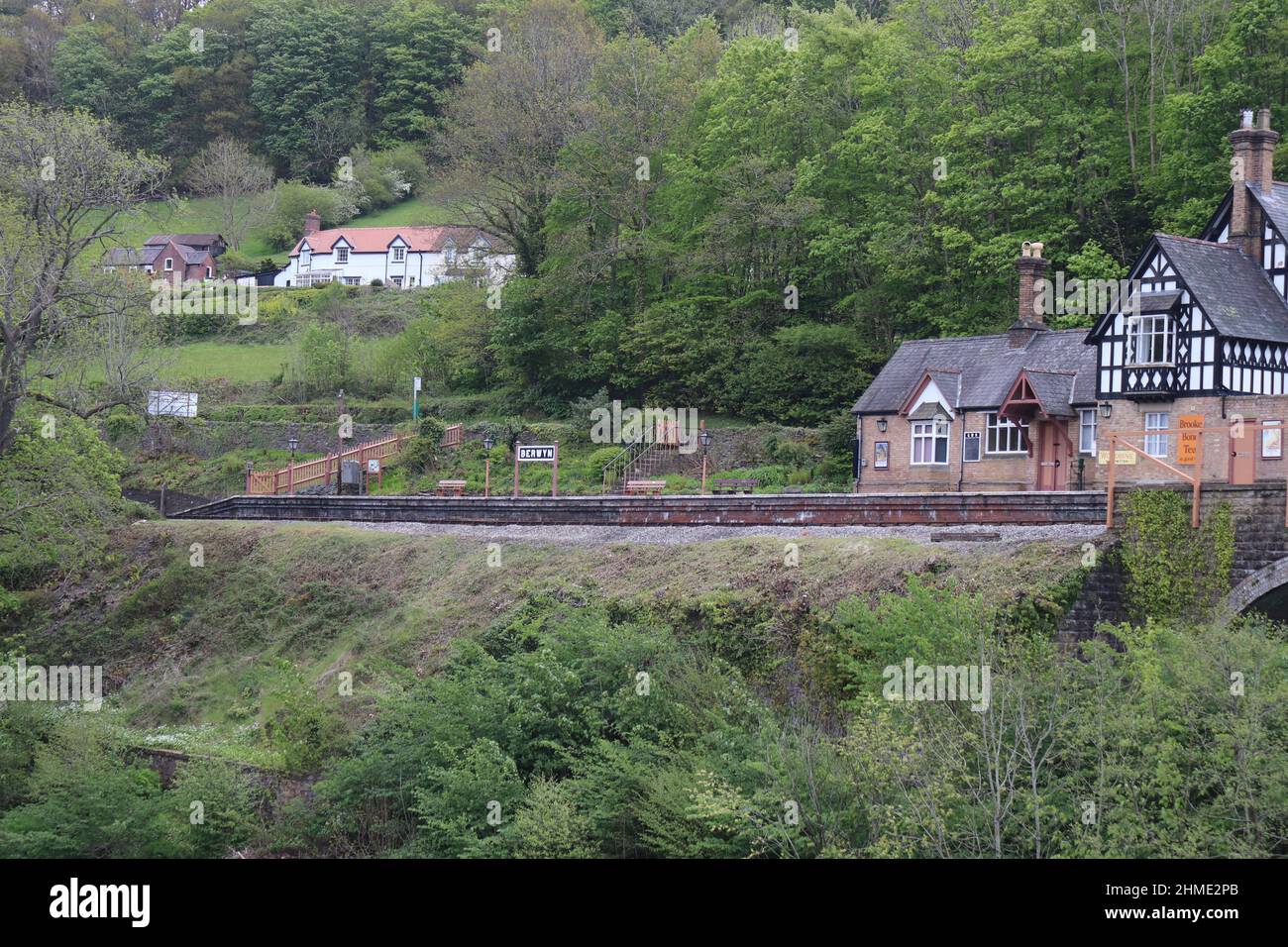 Berwyn Railway Station, North Wales Stock Photo - Alamy