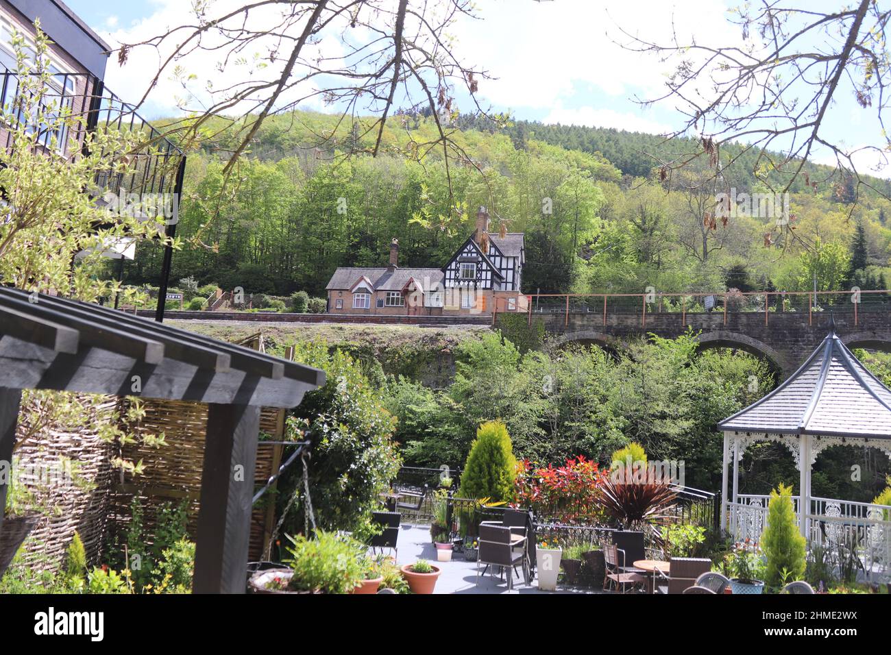 Berwyn Railway Station, North Wales Stock Photo - Alamy