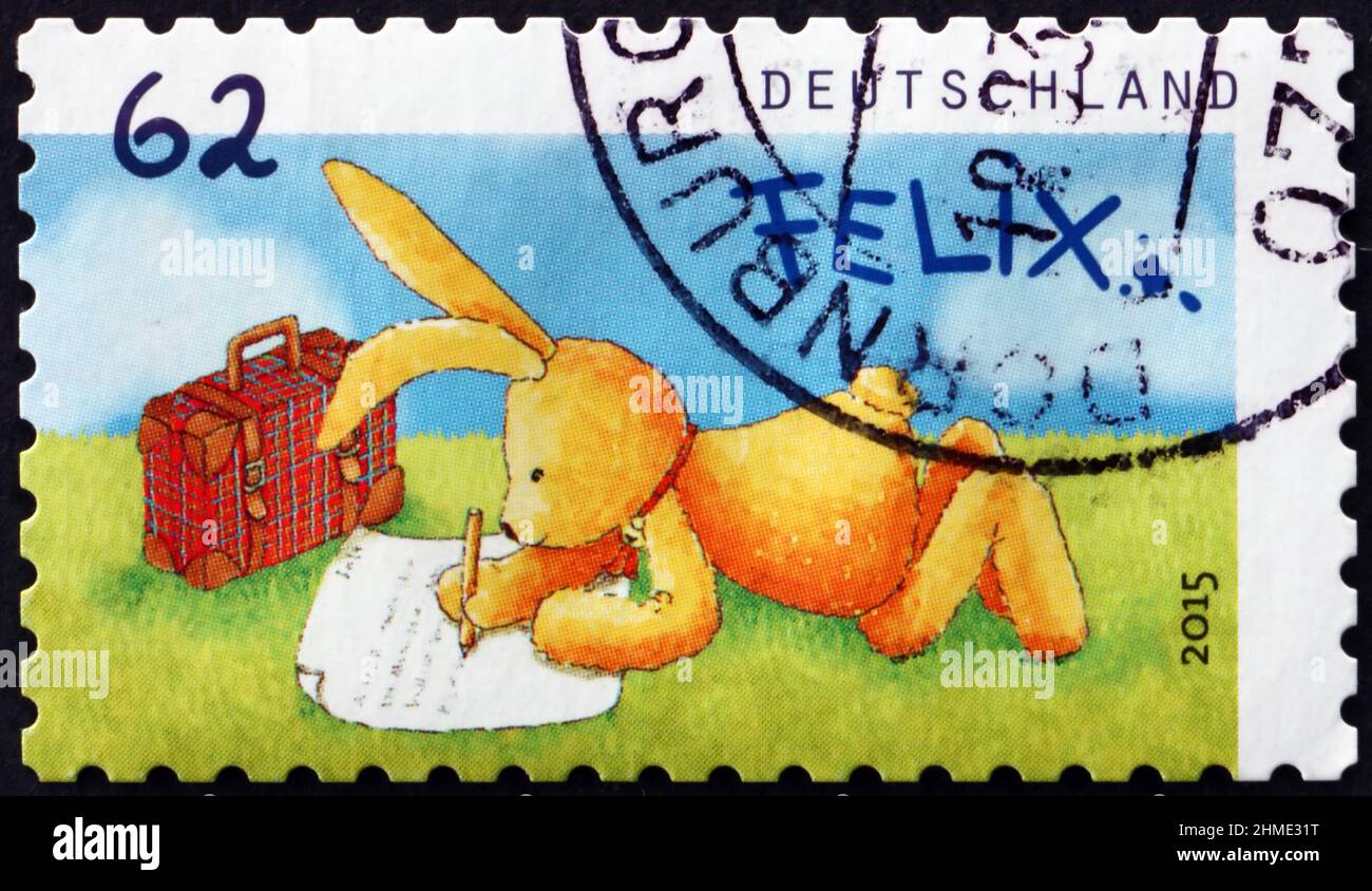 GERMANY - CIRCA 2015: a stamp printed in Germany shows Post by Felix ...