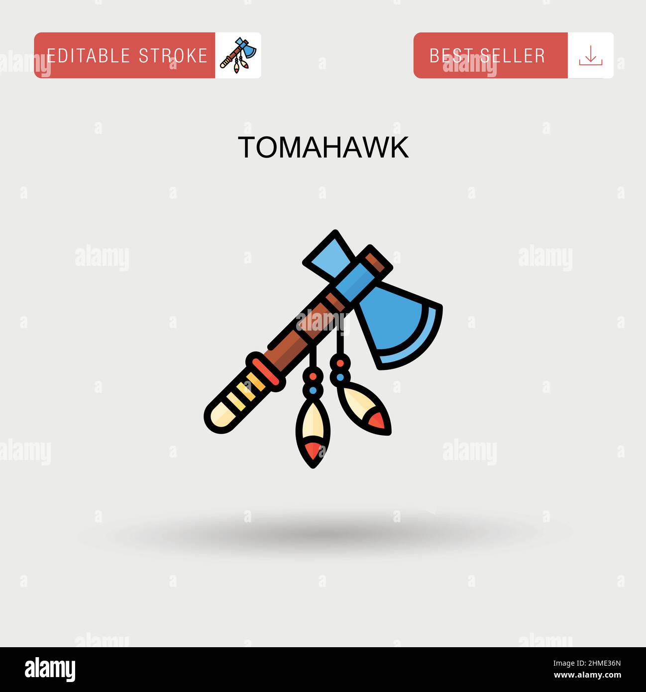 Tomahawk Simple vector icon Stock Vector Image & Art - Alamy