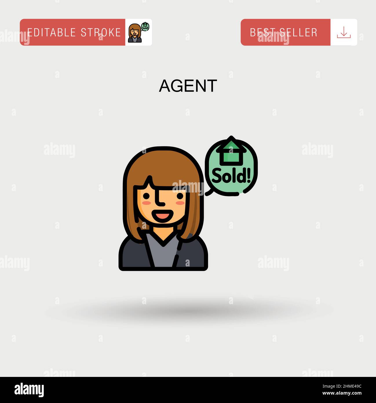Buy agent Stock Vector Images - Alamy