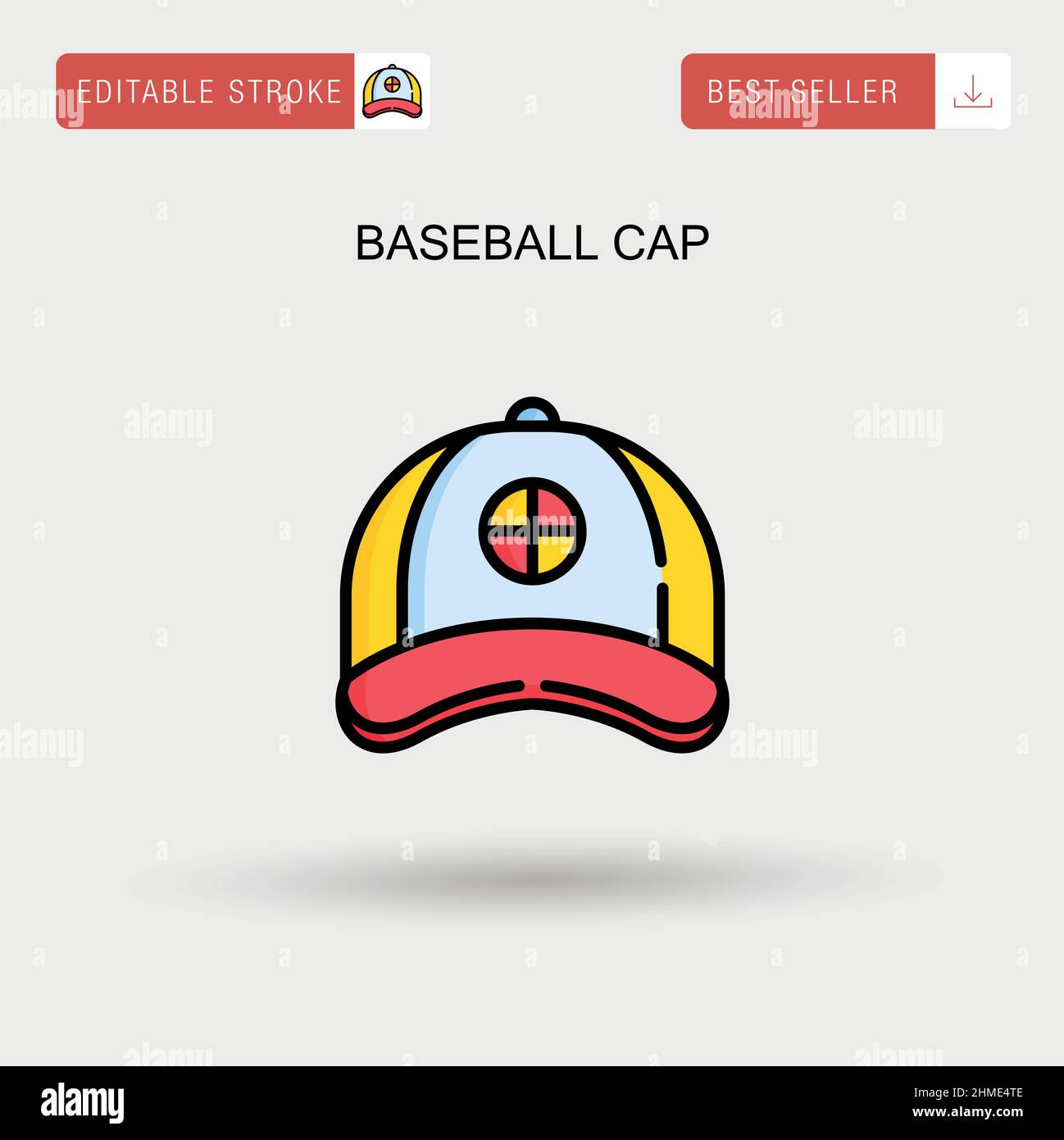 Baseball cap Stock Vector Images - Alamy