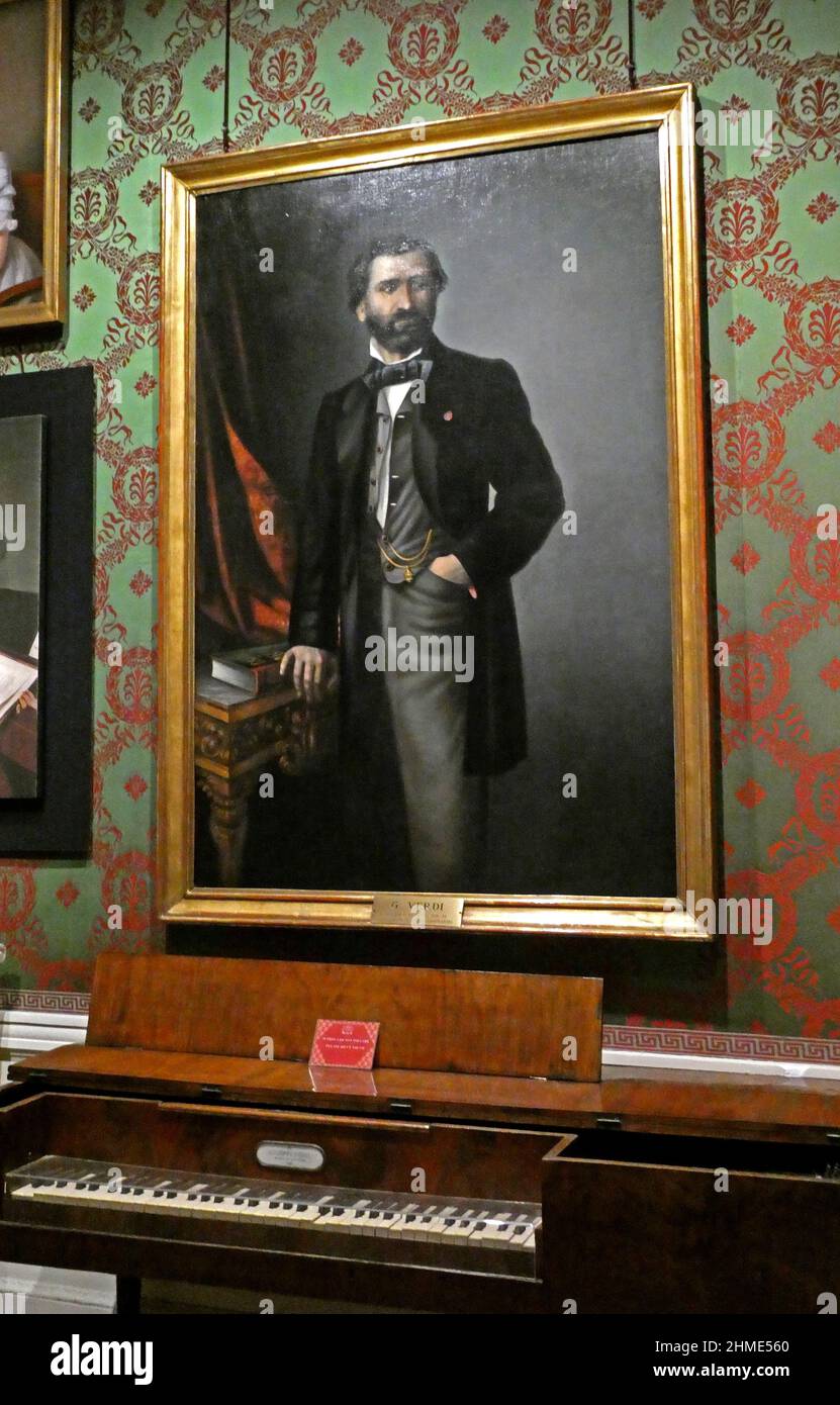Guiseppe Verdi, Teatro alla Scala museum, Milan, Lombardy province ...