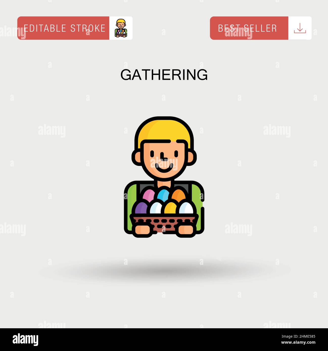 Gathering Simple vector icon Stock Vector Image & Art - Alamy