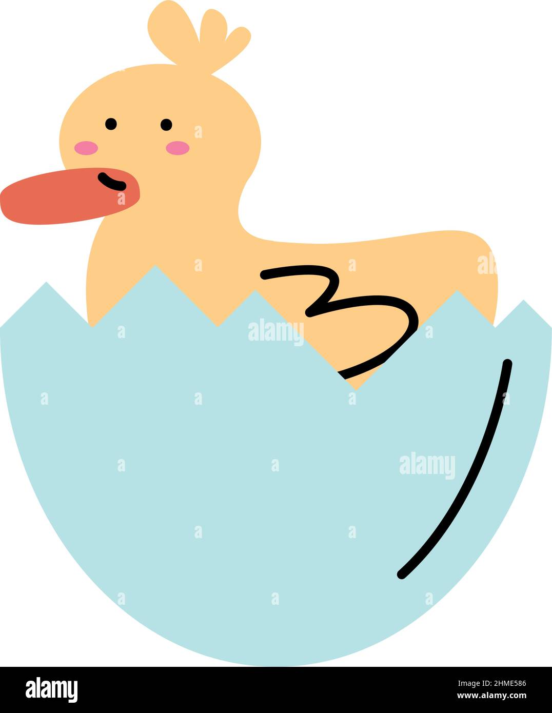 cute duck kawaii comic character Stock Vector Image & Art - Alamy