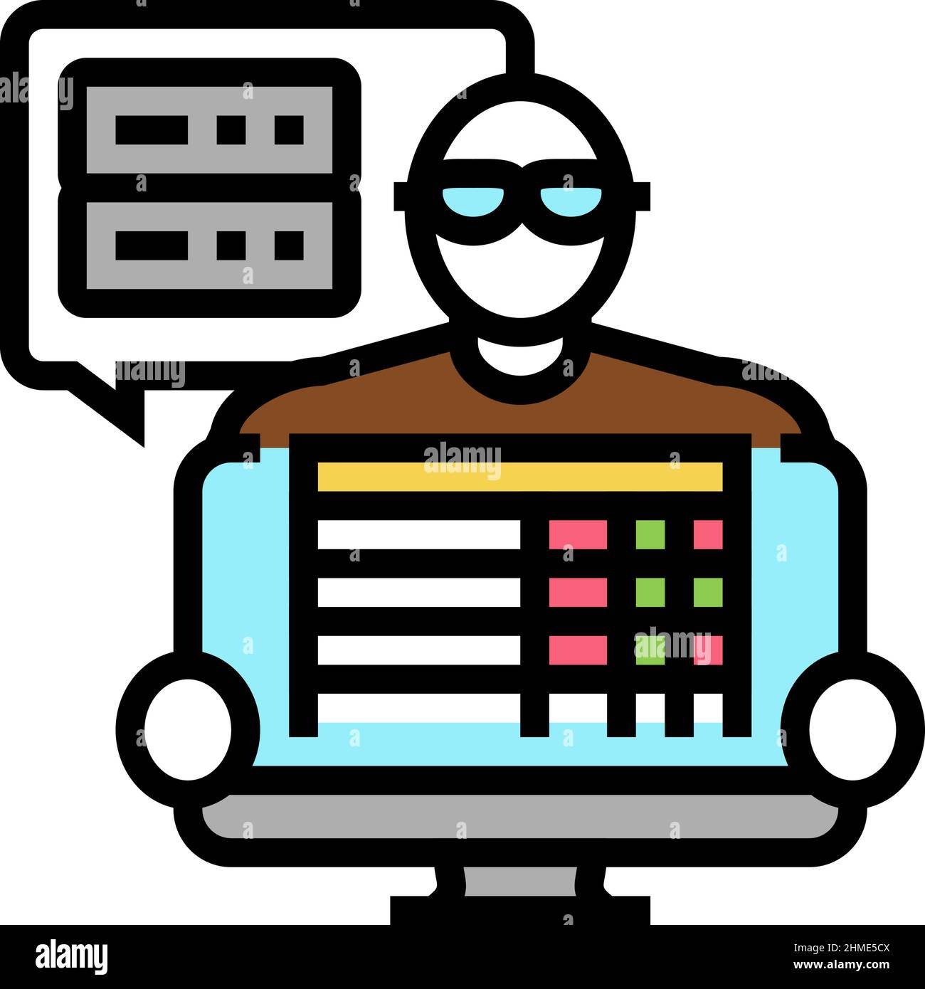 Data Entry Clerk Clipart