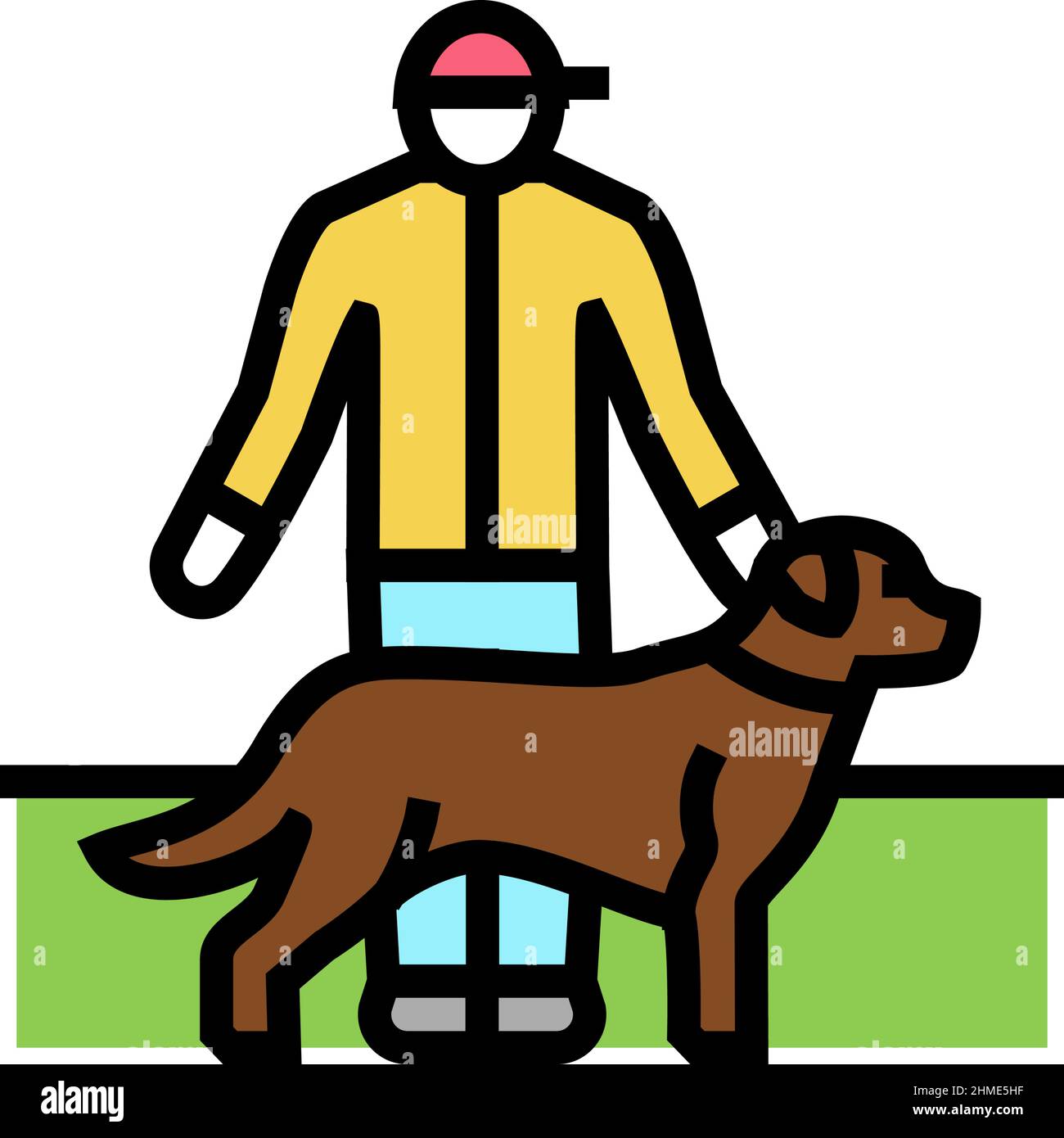 pet sitter color icon vector illustration Stock Vector Image & Art - Alamy