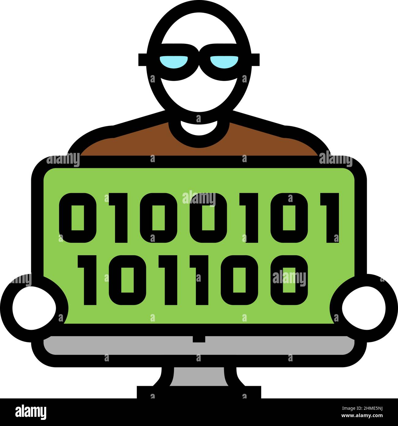 coder programmer business color icon vector illustration Stock Vector ... coder programmer business color icon vector illustration Stock Vector ...