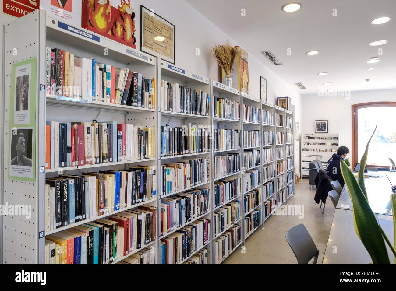 municipal library managed by the city council, Aula de la Mar, center ...