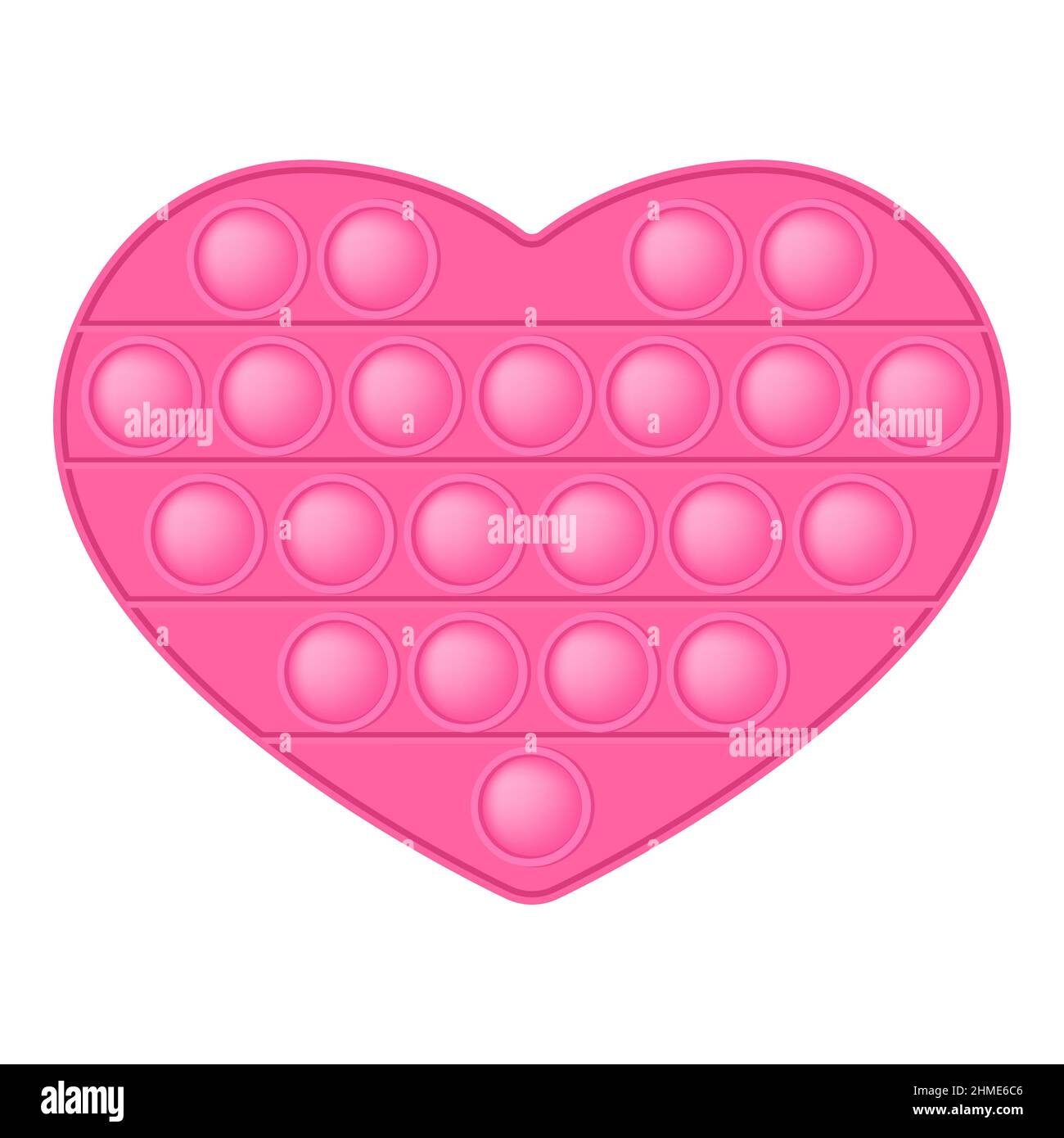 Pop it fuchsia pink heart for a Valentines day as a fashionable silicon ...