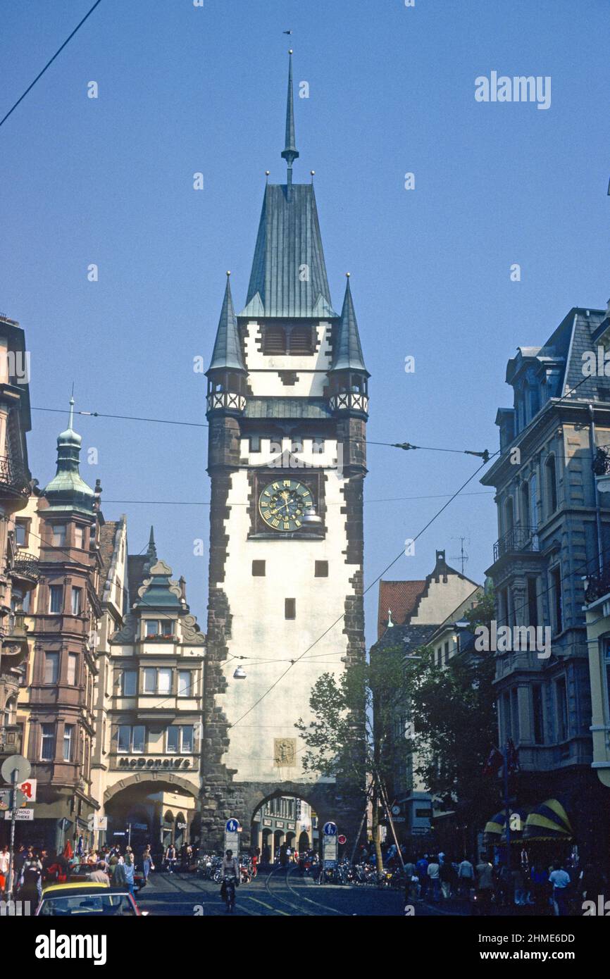 Martinstor martin gate freiburg germany hi-res stock photography and ...