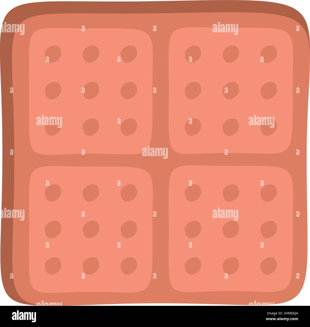 square wafer cookie delicious icon Stock Vector Image & Art - Alamy