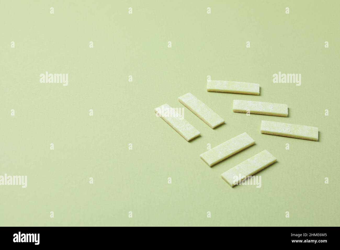 Concept of chewing or bubble gum, space for text Stock Photo - Alamy