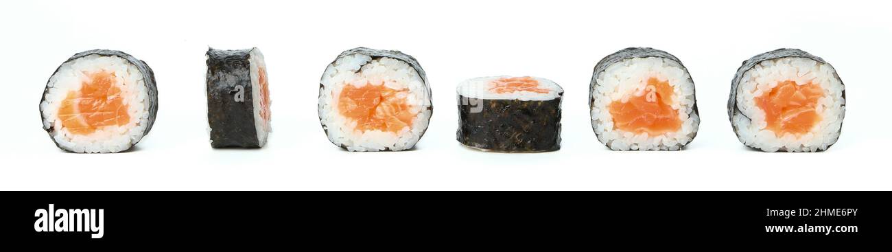 Set of maki isolated on white background Stock Photo - Alamy