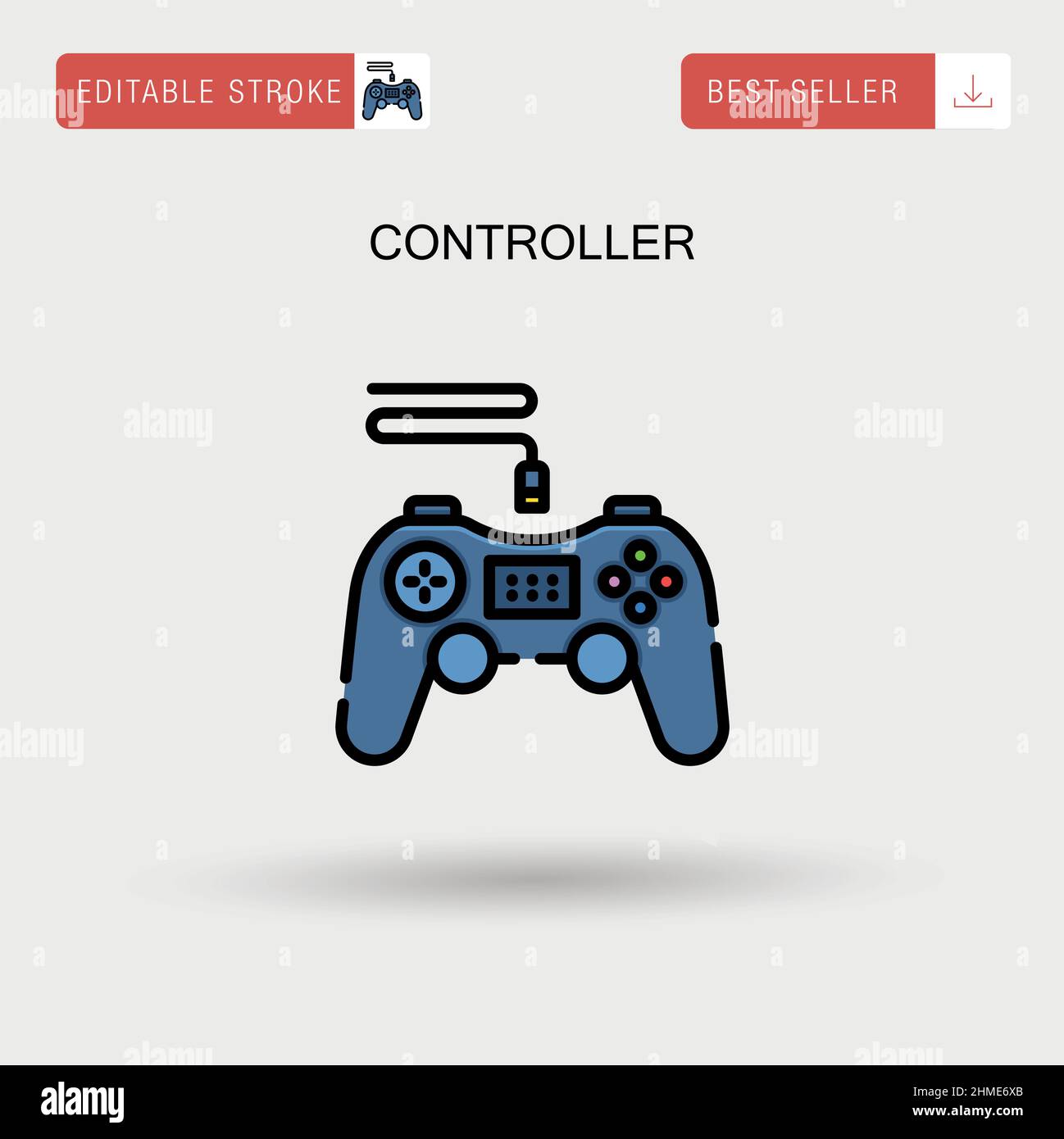 Joystick computer Stock Vector Images - Alamy