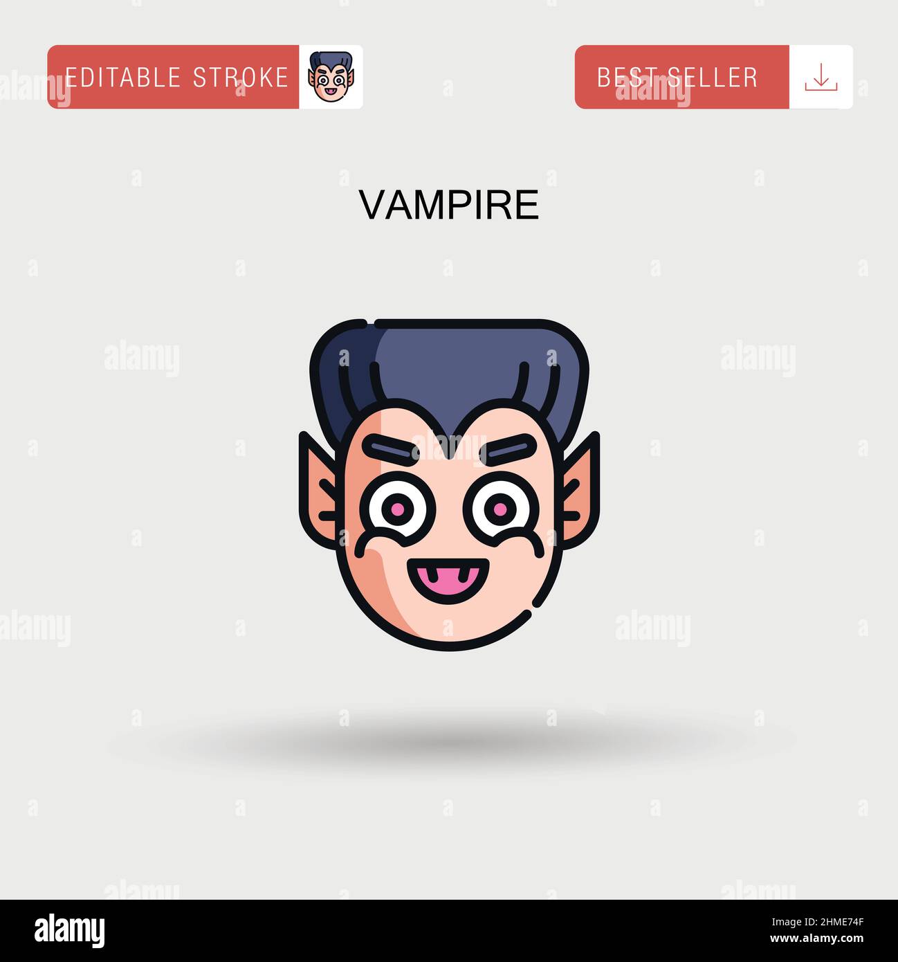 Cartoon vampire girl hi-res stock photography and images - Alamy