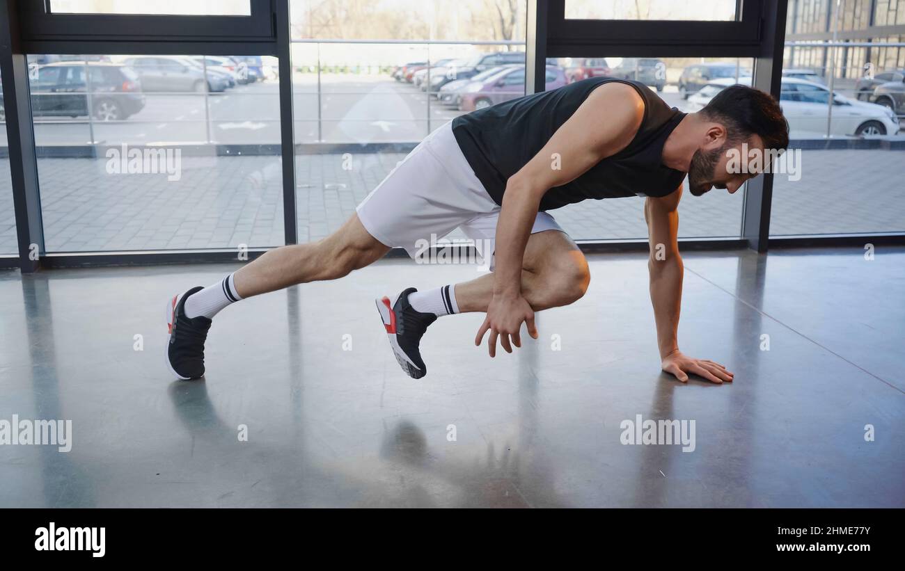Side view handsome sportsman hi-res stock photography and images - Alamy