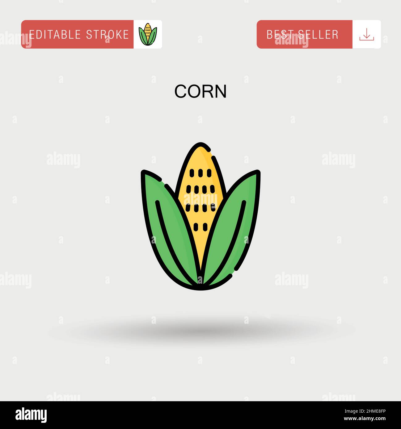 Blue corn plant Stock Vector Images - Alamy