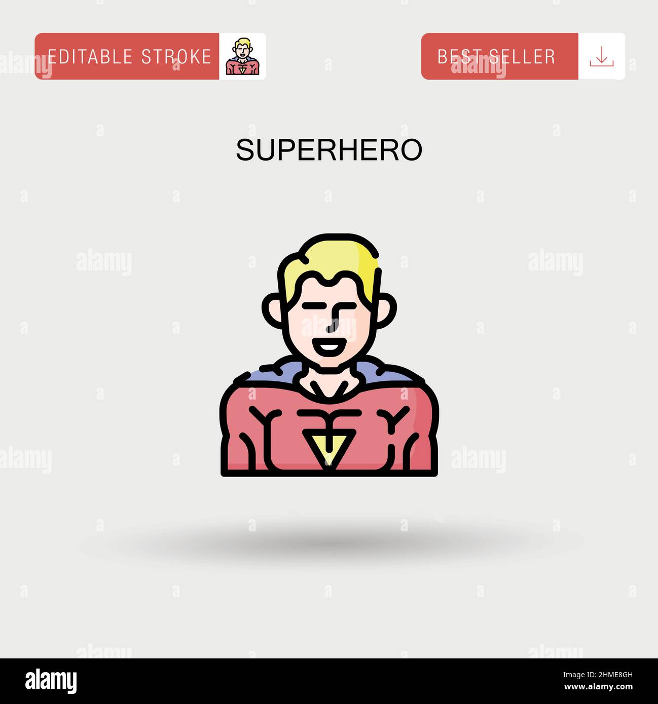 Superhero icon Stock Vector Images - Alamy