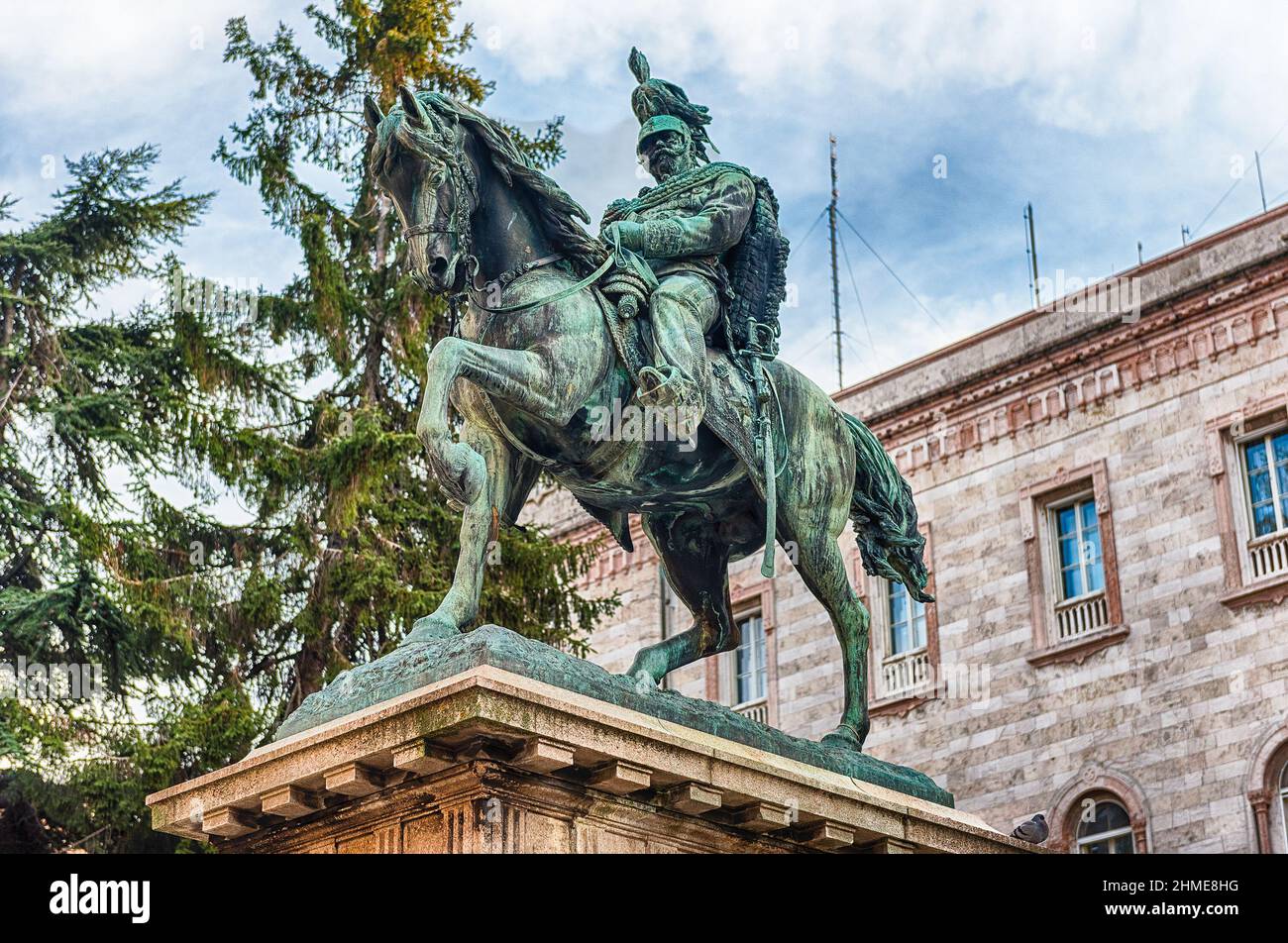 Equestrian Statue of Victor Emmanuel II, first king of a united Italy ...