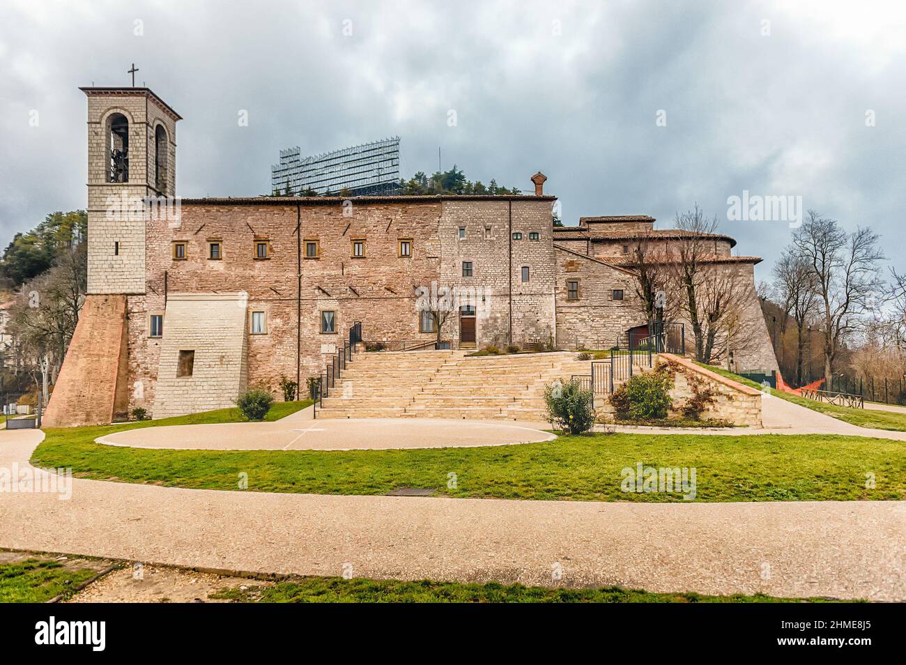 Exterior view of the Basilica of Saint Ubaldo, a roman catholic church ...