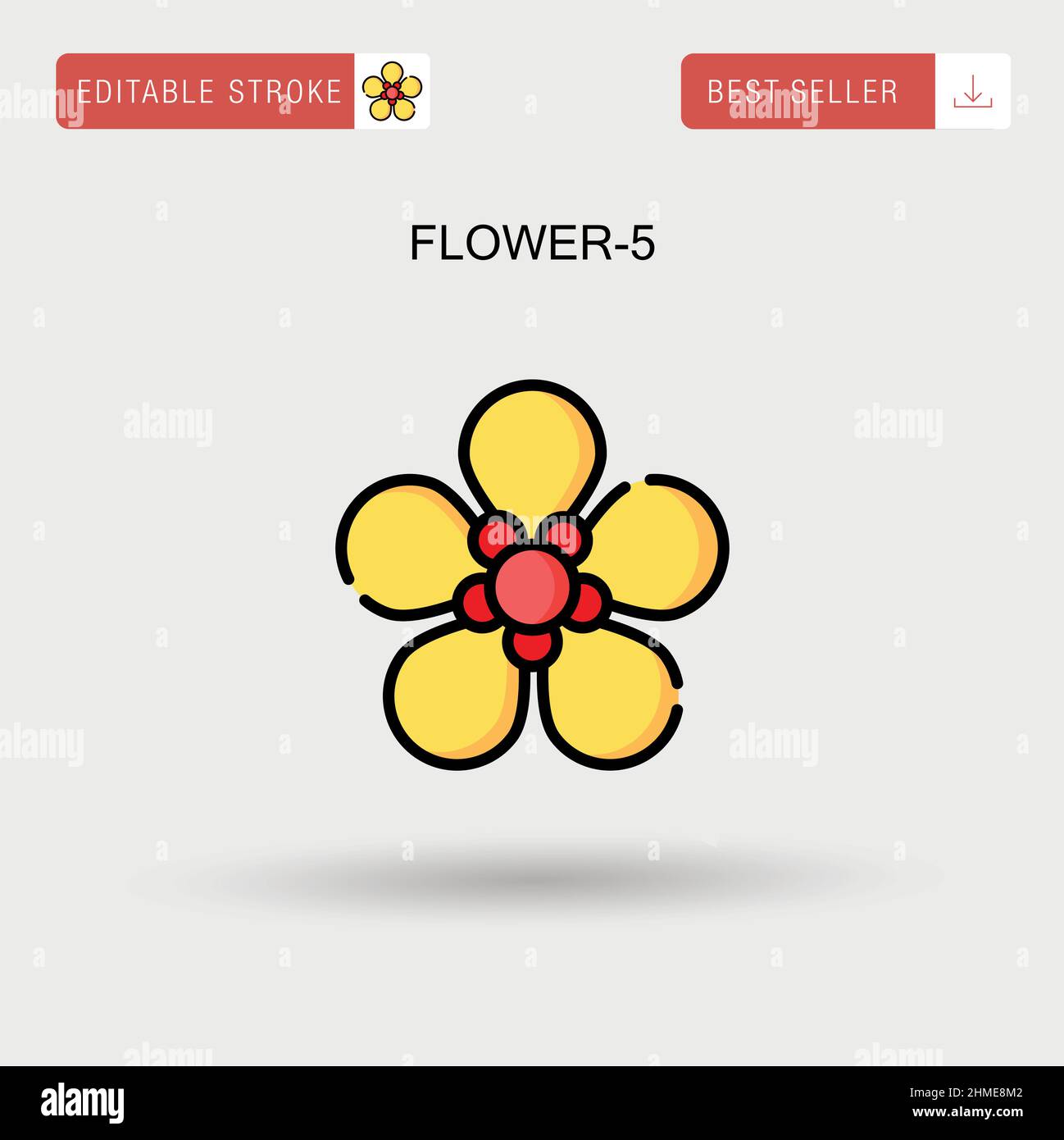 Five Circle Flower Dots