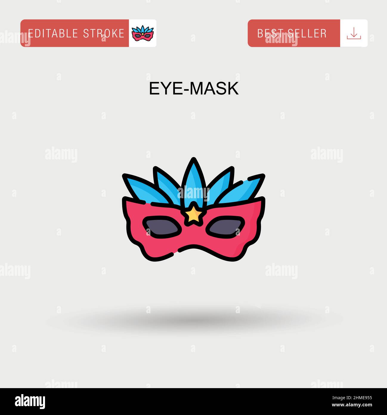 Sleep eye mask icon hi-res stock photography and images - Alamy