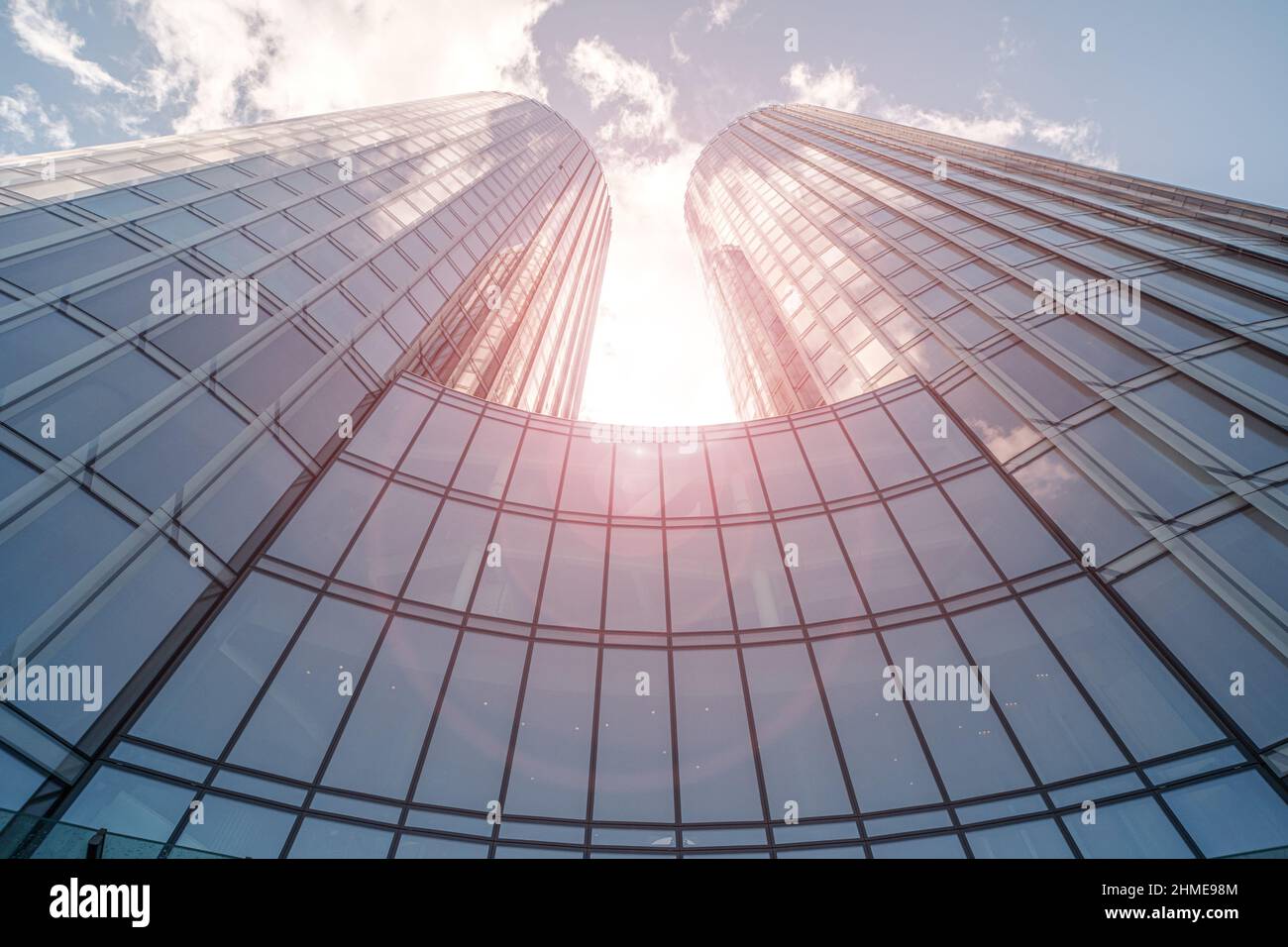 Ordinary modern business skyscrapers, high-rise buildings, architecture ...