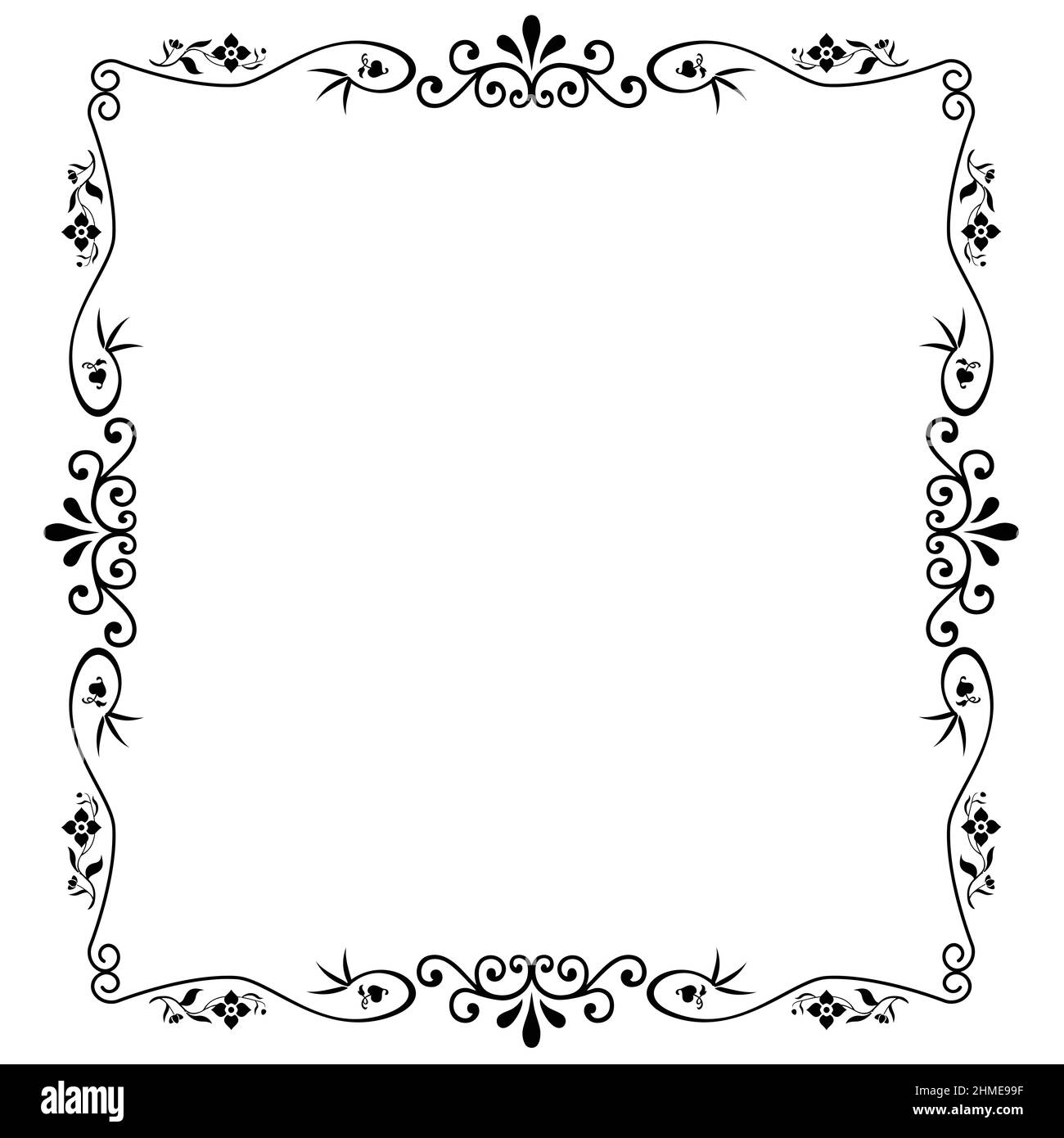 Borders outline graphic Black and White Stock Photos & Images - Alamy