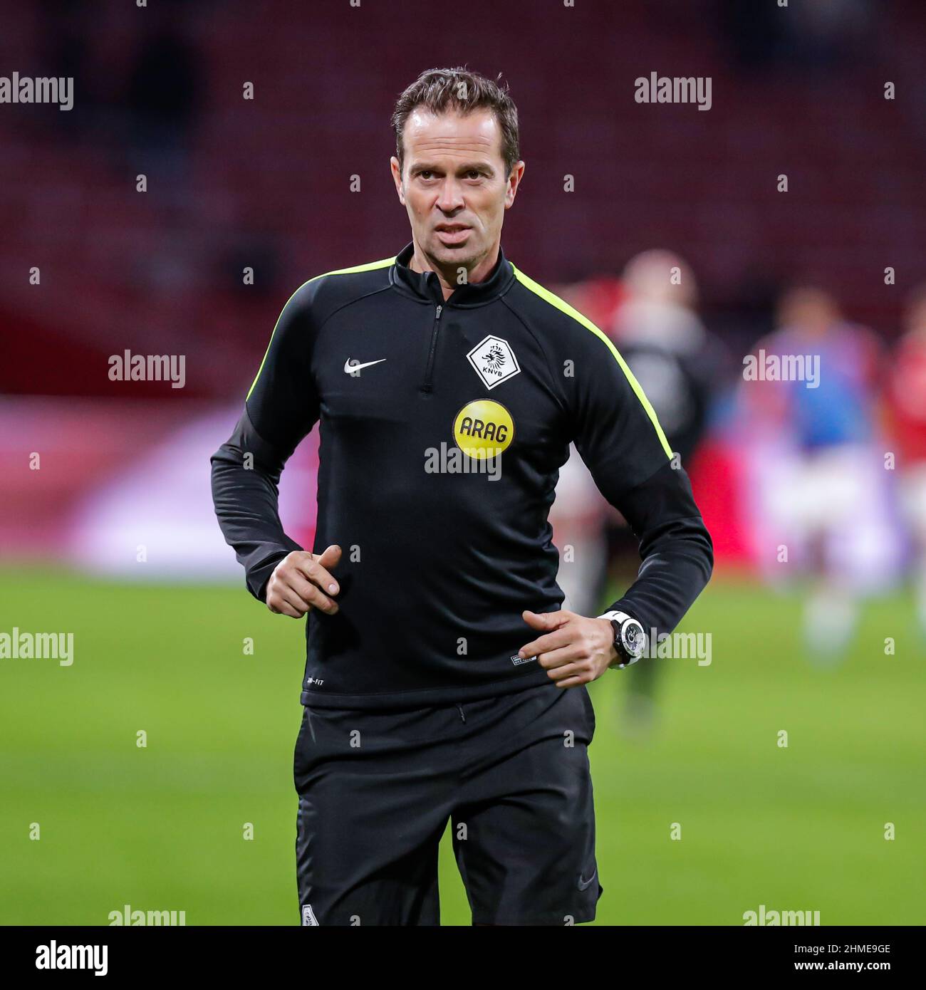 AMSTERDAM, NETHERLANDS - FEBRUARY 9: referee Bas Nijhuis during the ...