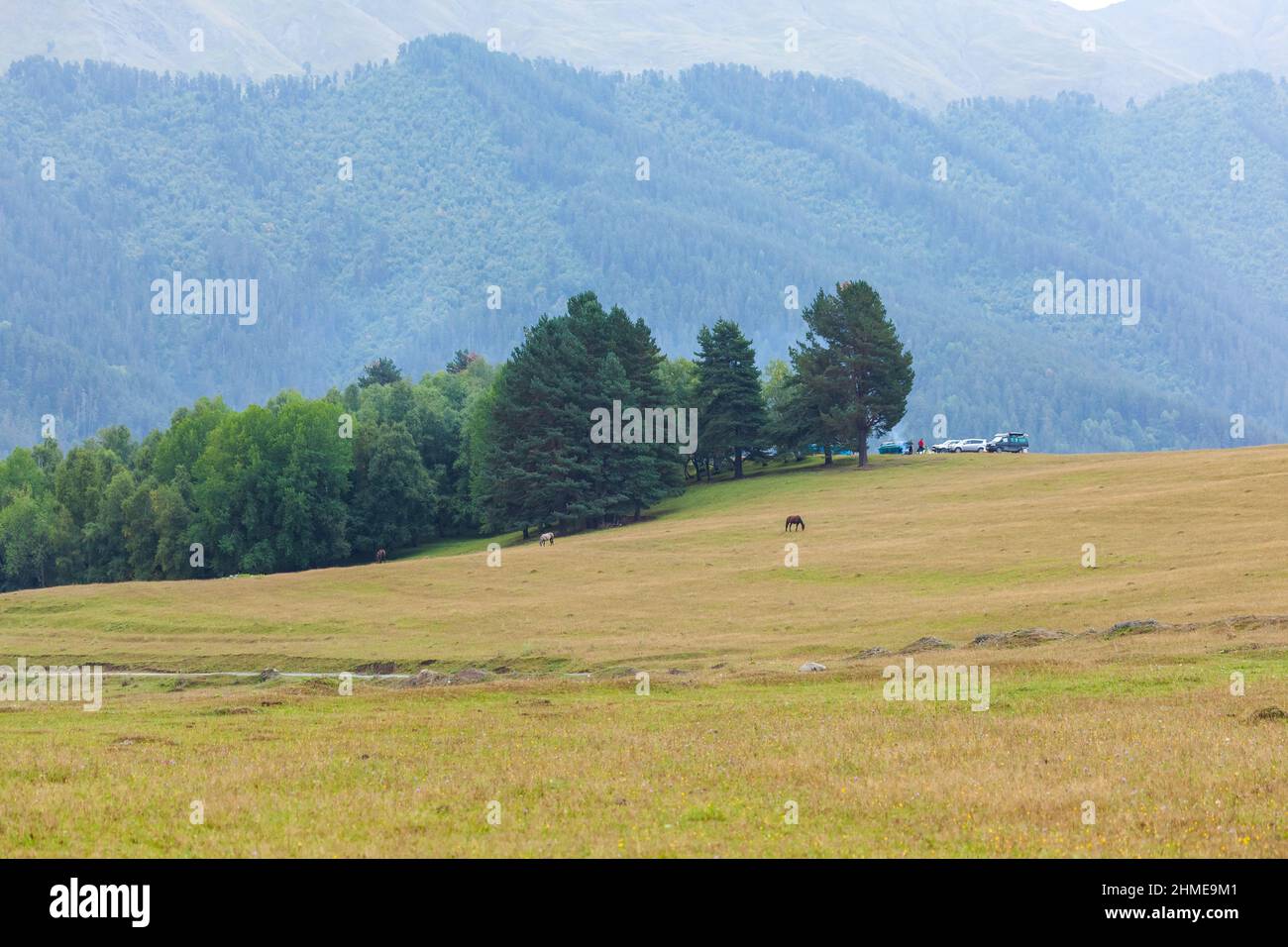 Beautiful landscape of the mountainous region of Georgia, Tusheti ...