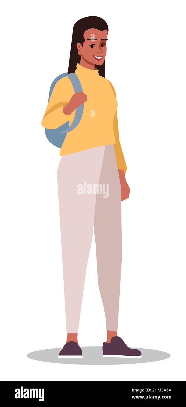Choosing comfy clothes for travel semi flat RGB color vector ...