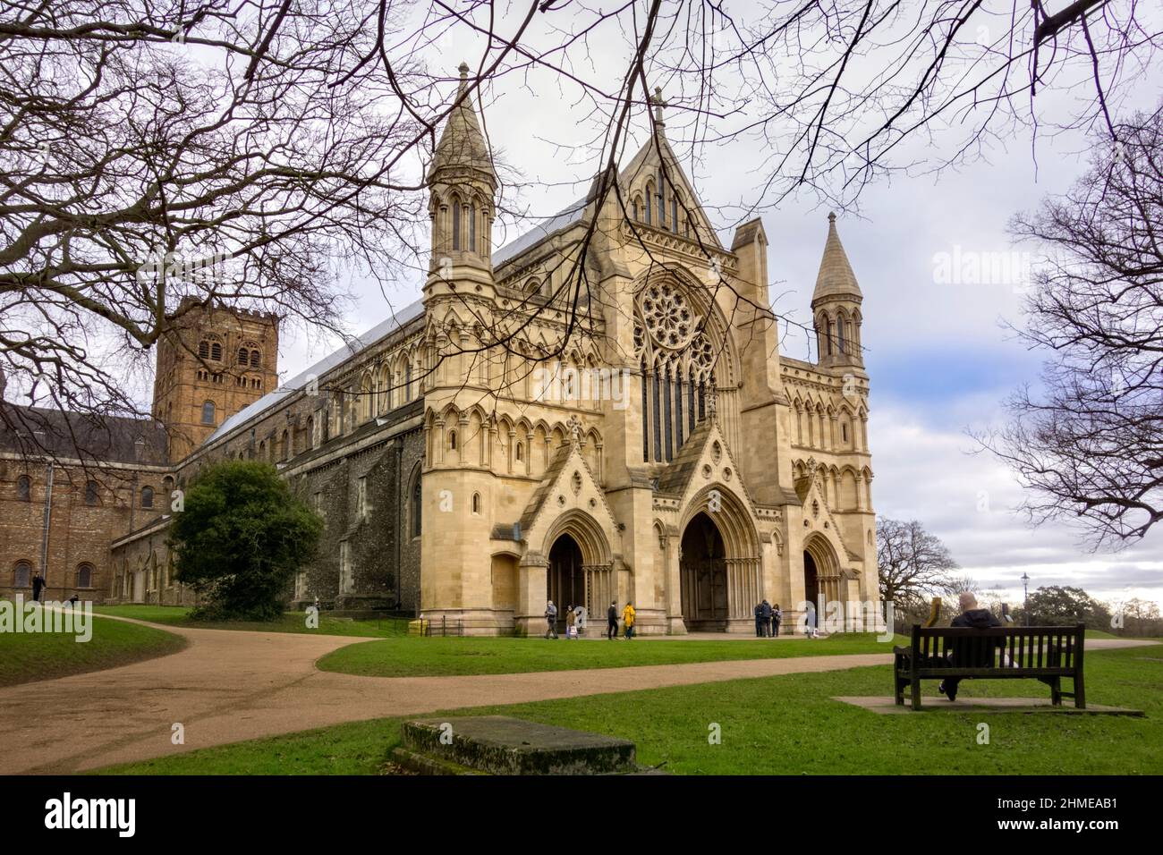St. Albans Cathedral also known as St. Albans Abbey, St. Albans ...