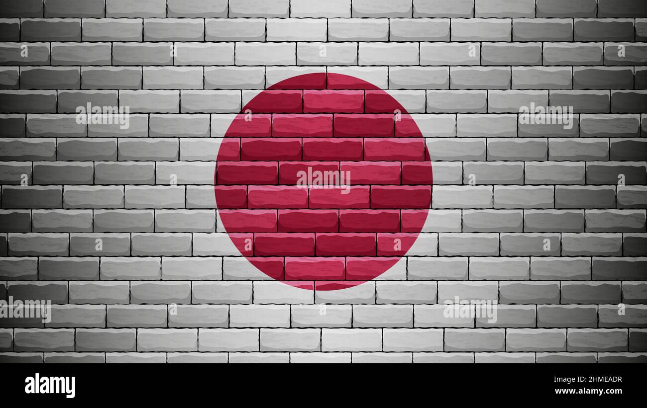 EPS10 Vector Patriotic background with Japan flag colors. An element of ...