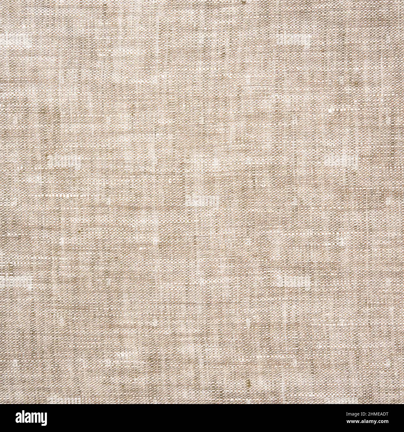 textile square background - textured surface of linen matting fabric ...