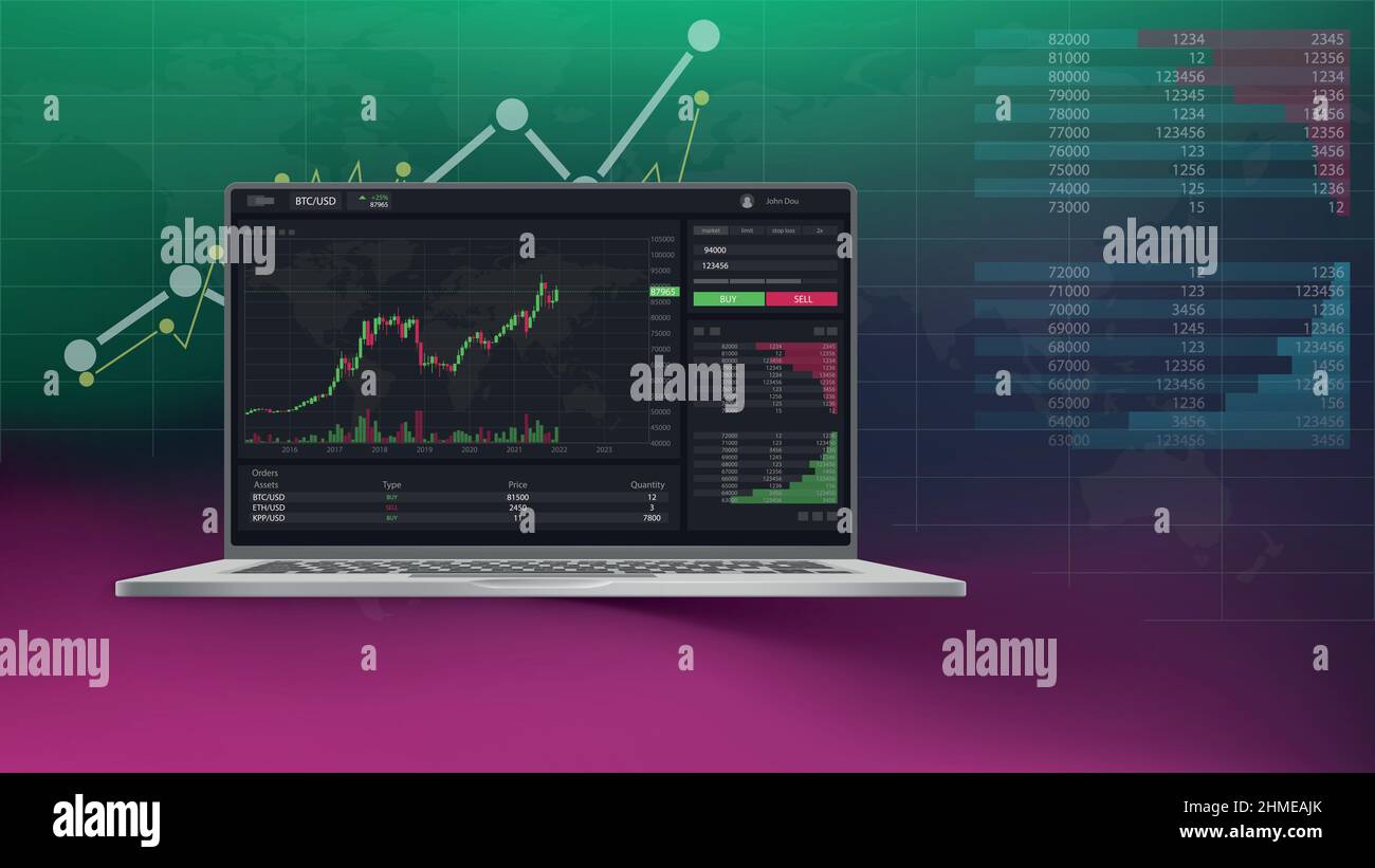 Trading ui Stock Vector Images - Alamy