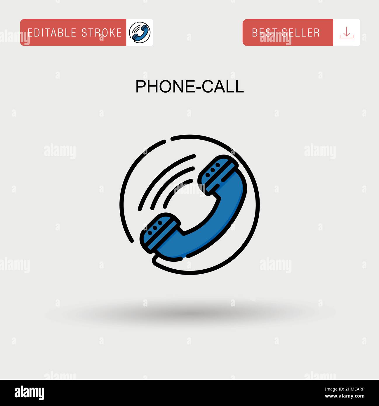 Phone-call Simple vector icon Stock Vector Image & Art - Alamy