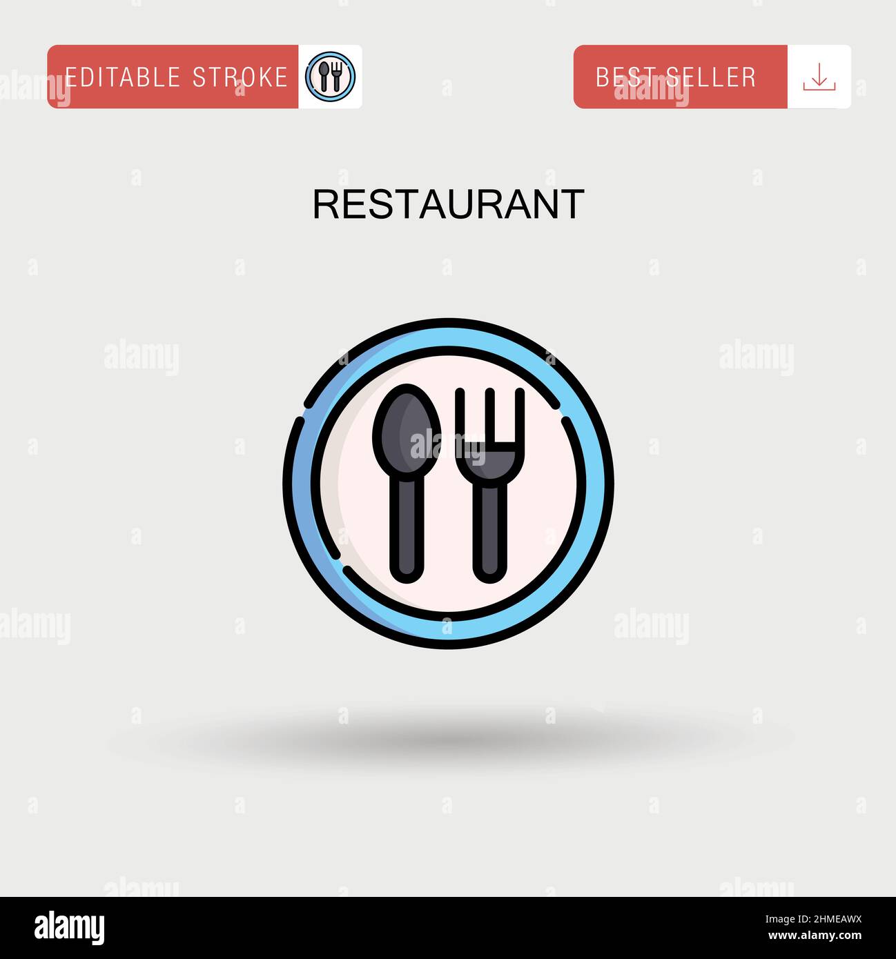 Restaurant Simple vector icon Stock Vector Image & Art - Alamy