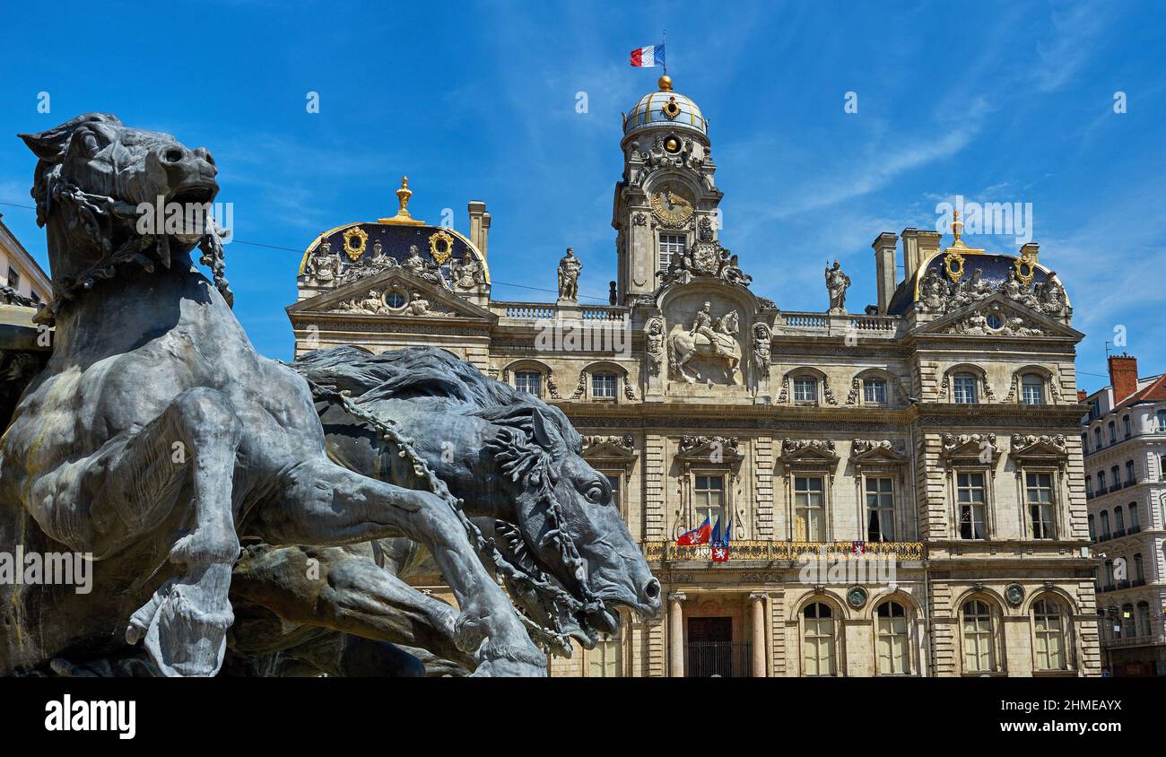 Town Hall of Lyon, France Stock Photo - Alamy