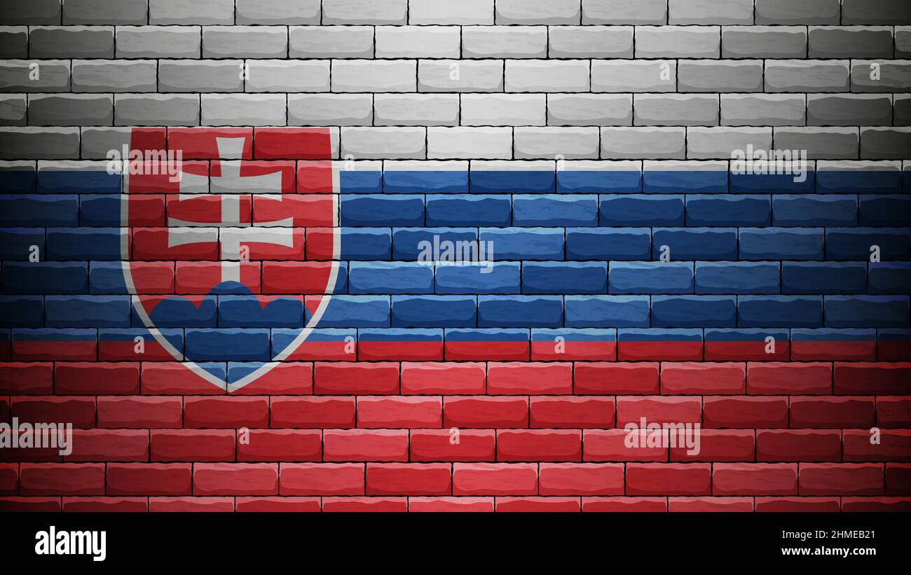 EPS10 Vector Patriotic background with Slovakia flag colors. An element ...