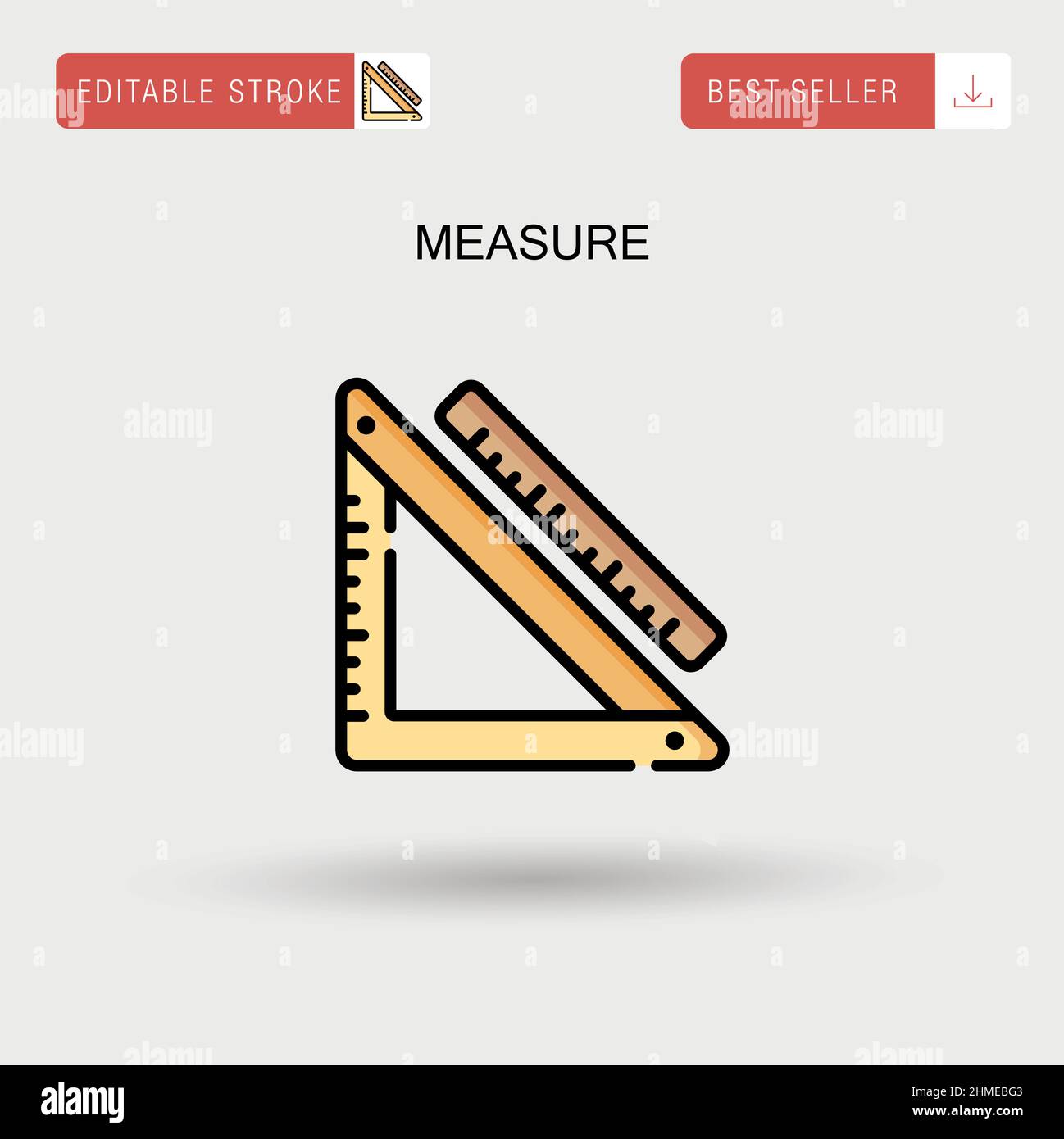 Measure Simple vector icon Stock Vector Image & Art - Alamy