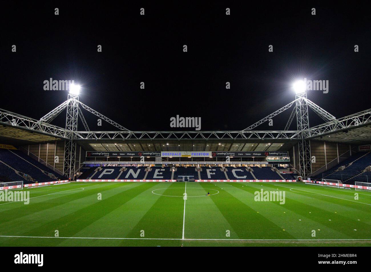 General view of Deepdale Stadium, Home of Preston North End Stock Photo ...