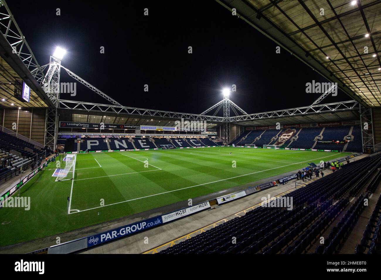 General view of Deepdale Stadium, Home of Preston North End Stock Photo ...
