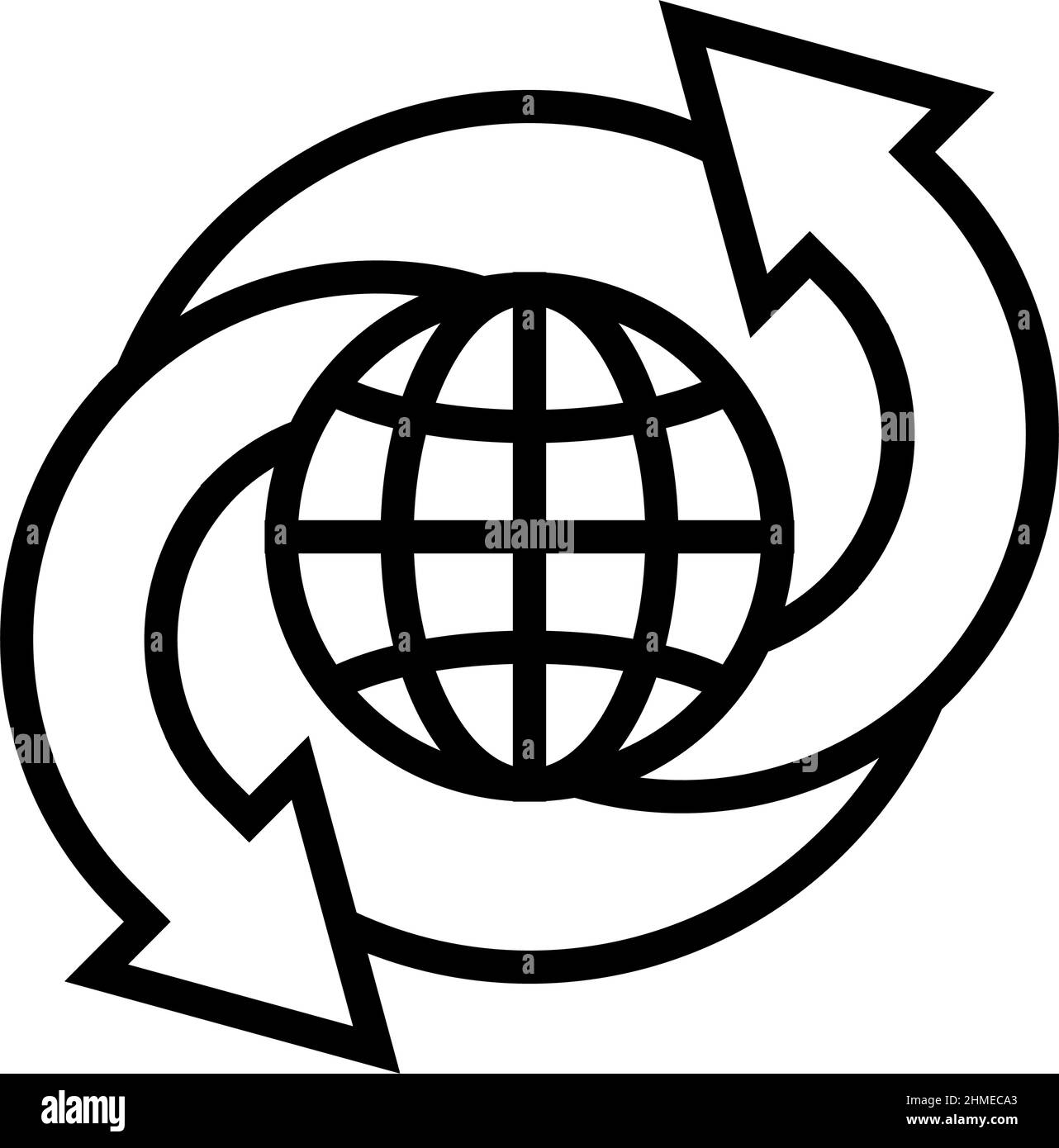 climate change line icon vector illustration Stock Vector Image & Art ...