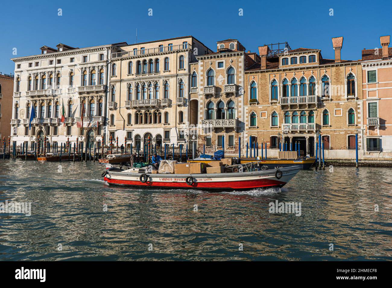 Fbruary 2022, Grand Canal, Venice, Italy Stock Photo - Alamy