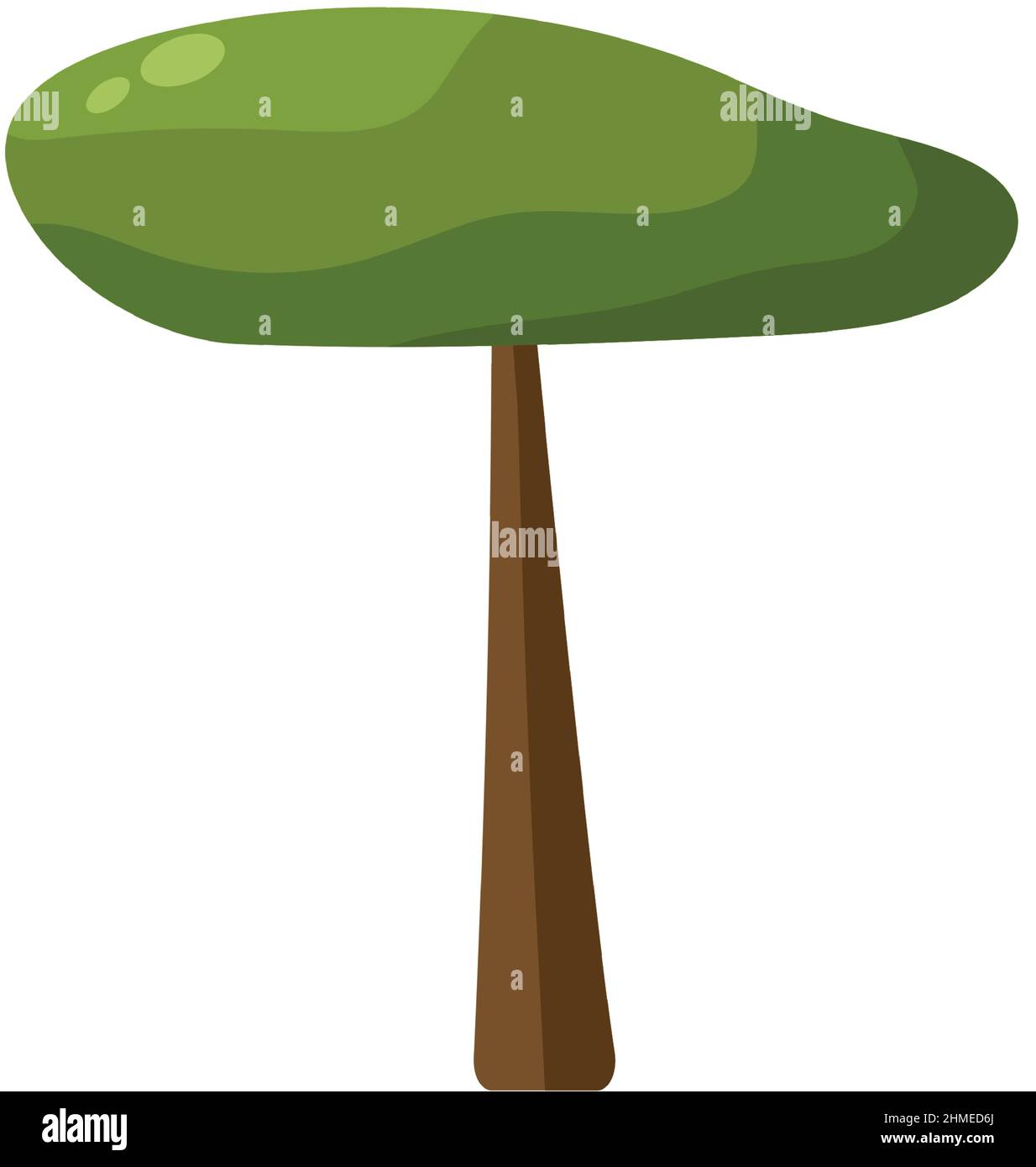 Abstract green tree on white background - Vector illustration Stock ...