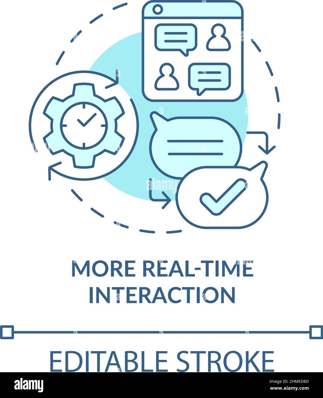 More real-time interaction turquoise concept icon Stock Vector Image ... More real-time interaction turquoise concept icon Stock Vector Image ...